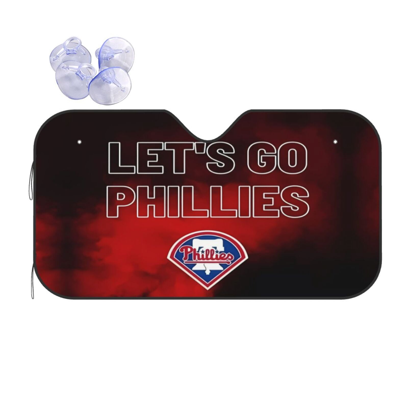 P_Phillies 2025 Hard Car Windshield Sunshade - Premium Bubble Aluminum ...