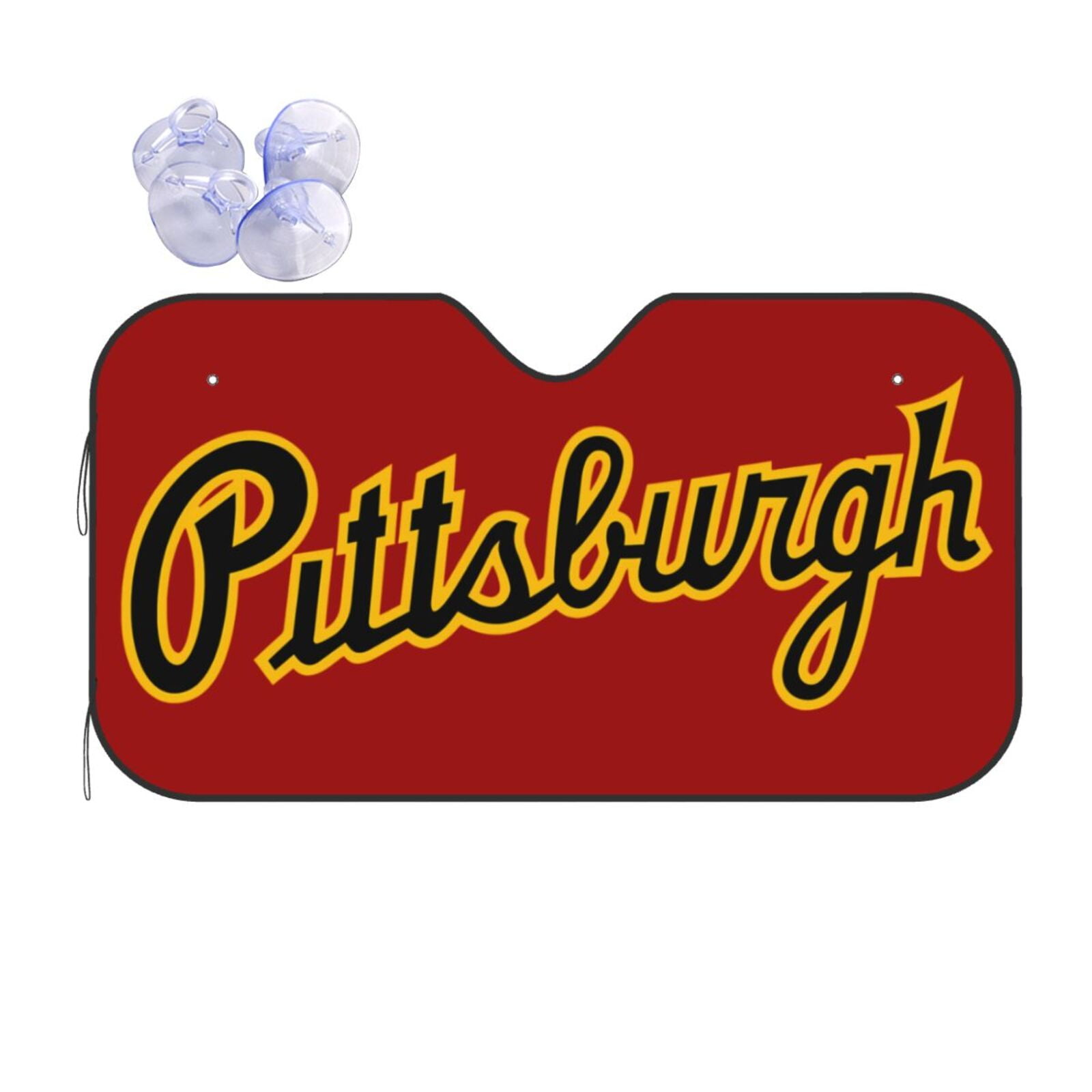 P_Pirates 2025 Hard Car Windshield Sunshade - Premium Bubble Aluminum ...