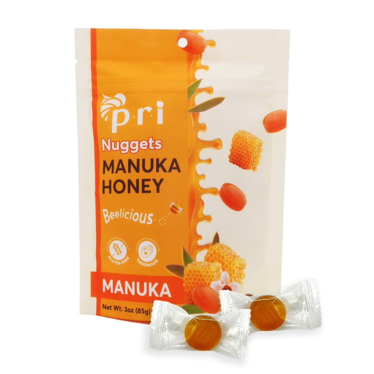 P.R.I Manuka Honey Nuggets, IEF31 Sweet and All Natural Hard Candy ...