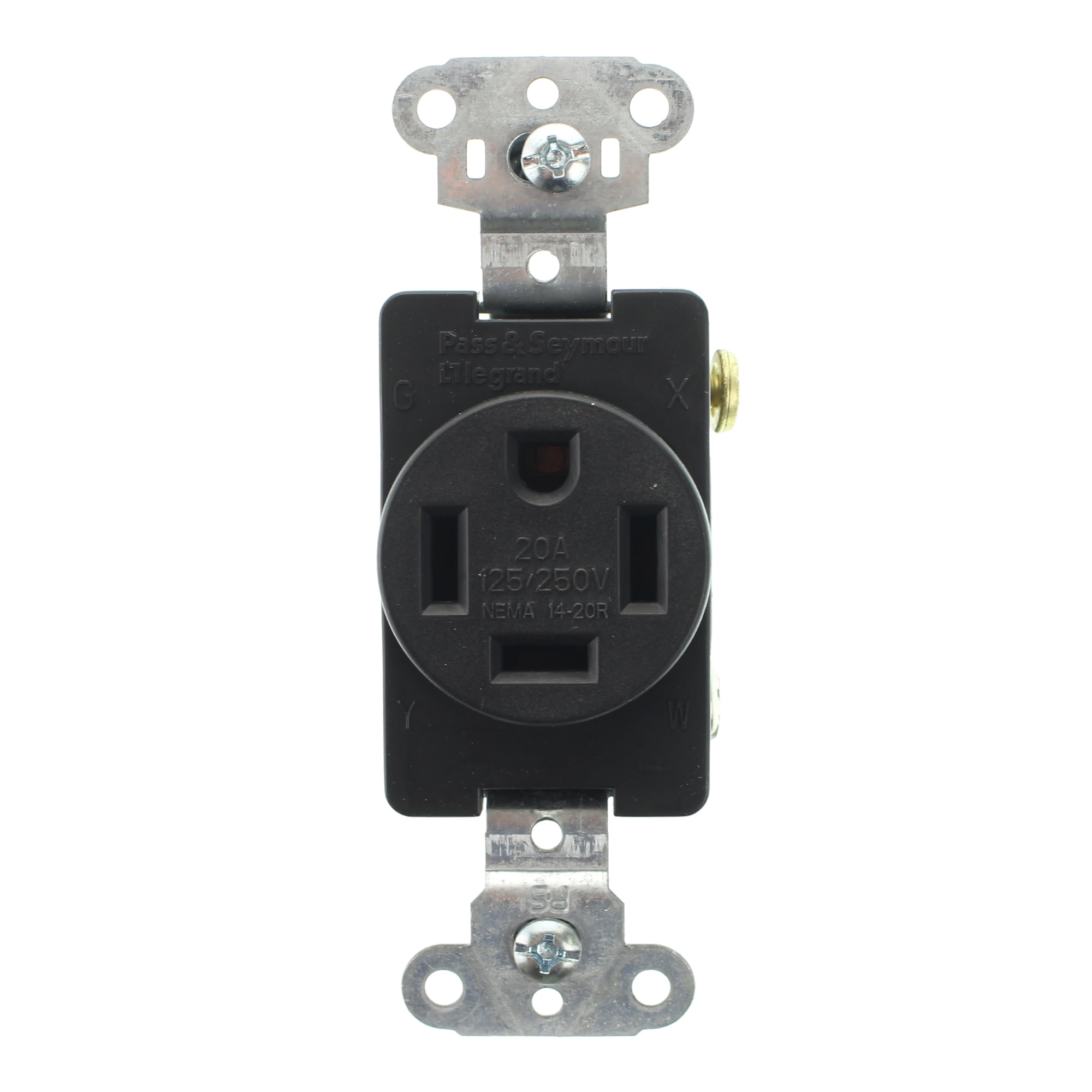 P&S 3820 Straight Blade Receptacle Outlet NEMA 14-20R 20A 125/250V 3 ...