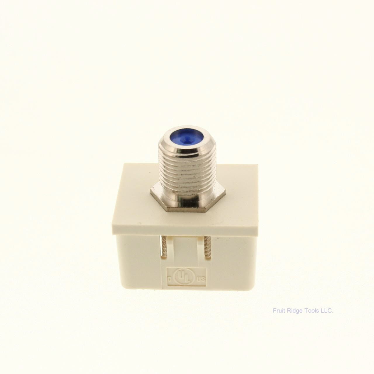 P&S Lt Almond F-Type Recessed Self-Terminating Coax Cable Smooth Jack ...