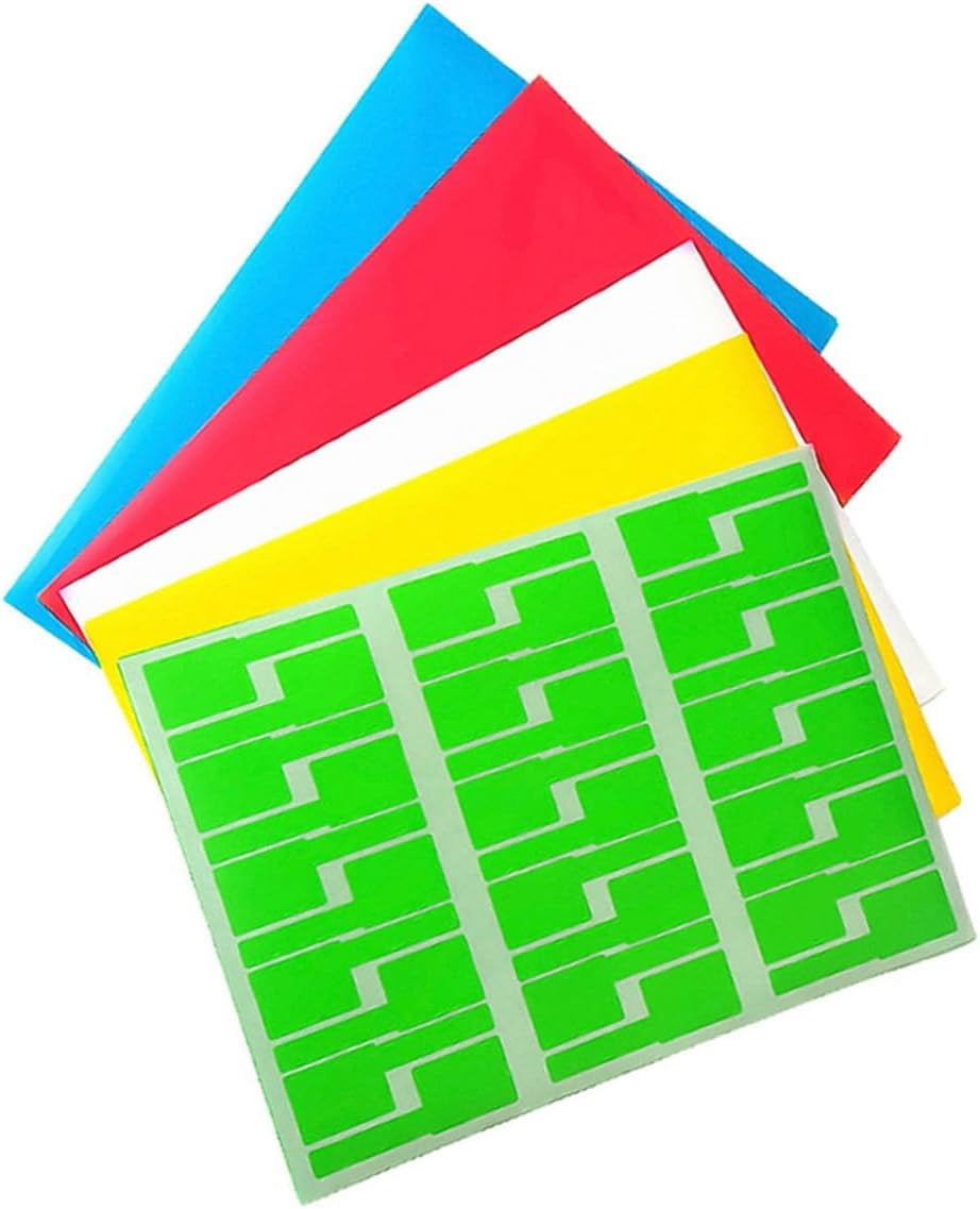 P Shape A4 Network Cable Labels Stickers 10 Pack Multi- Blank Tags ...