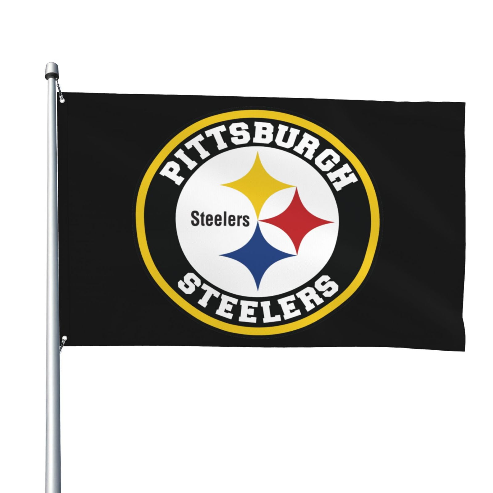 P_Steelers Flags For Outside 4 X 6 Ft. Heavyweight Thick Polyester, Uv ...
