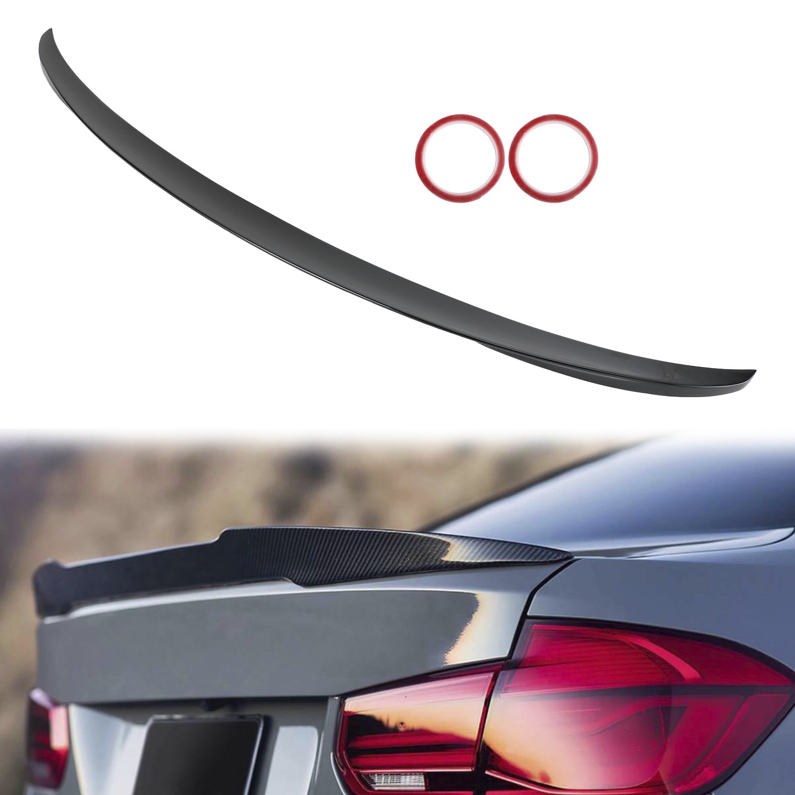 P Style Gloss Black Rear Trunk Spoiler Wing - For BMW 3 Series F30 F35 ...