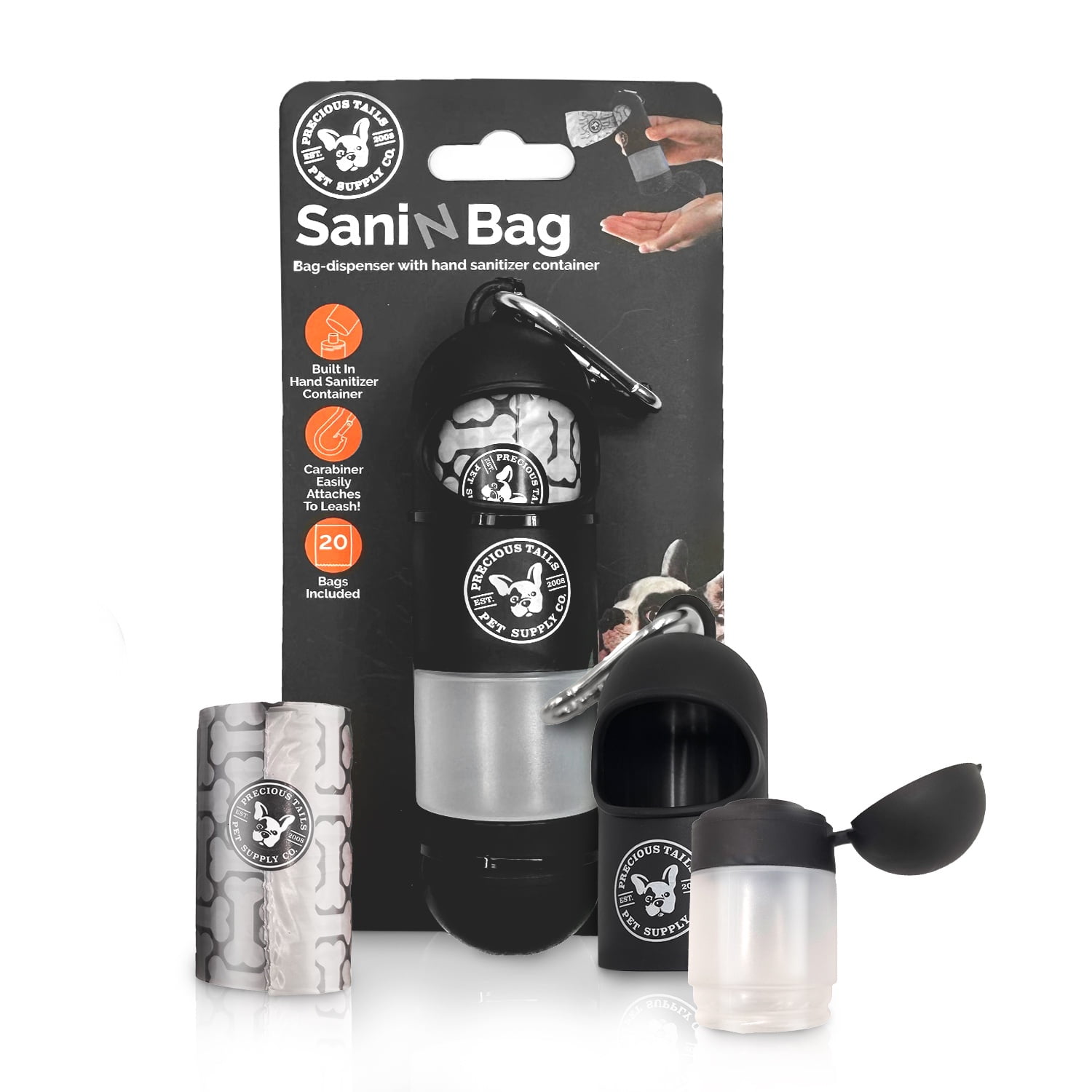 P.T. Supply Co. Sani N Bag Dispenser with Integrated Hand Sanitizer ...