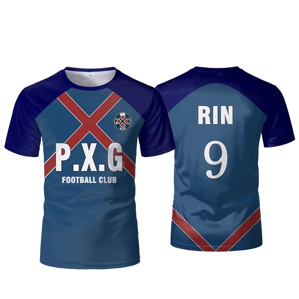 P.X.G Blue Lock Japanese Anime Jersey Football Uniform No.9 Rin Shidou ...