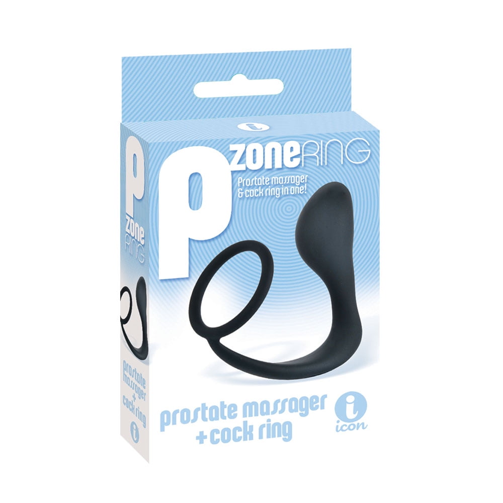 P-Zone Ring Prostate Massager & Cock Ring Black - Walmart.com