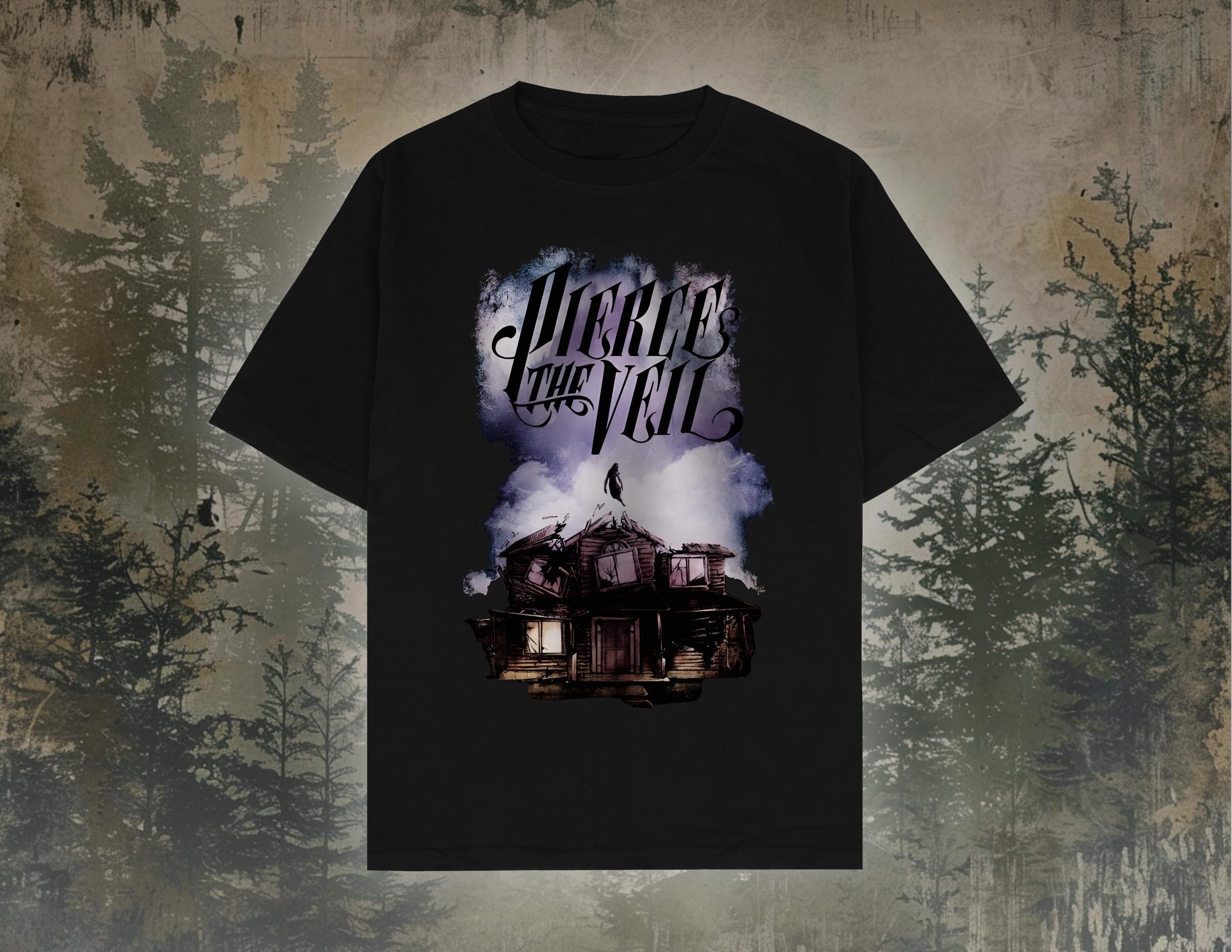 P.i.er.ce Th.e Ve.il T-Shirt Collide with the Sky Album Merch Album Cover Tee Music - Walmart.com