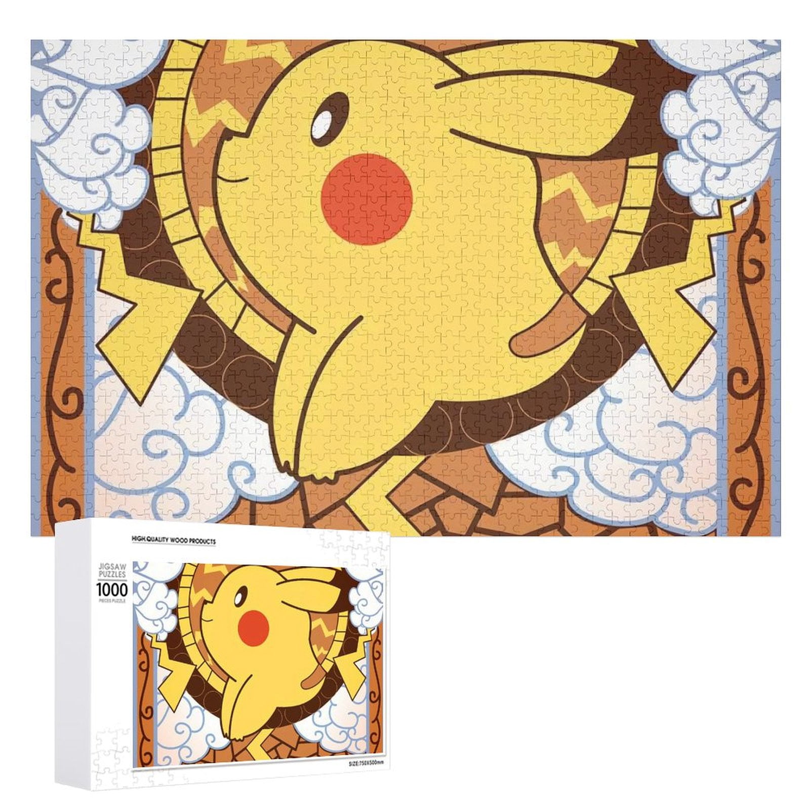 P-ikachu-Charizard Pokeball Puzzles- 1000 Piece Jigsaw Puzzle for ...