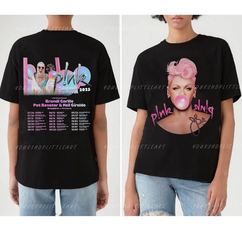 P!nk Summer Carnival 2023| Trustfall Album Tee | Pink Singer Tour ...