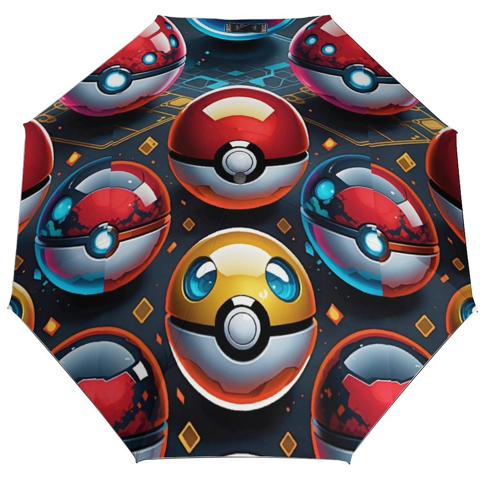 P-okémon Pika-chu Ball Umbrella for Men Women Boys Girls,Mini Travel ...