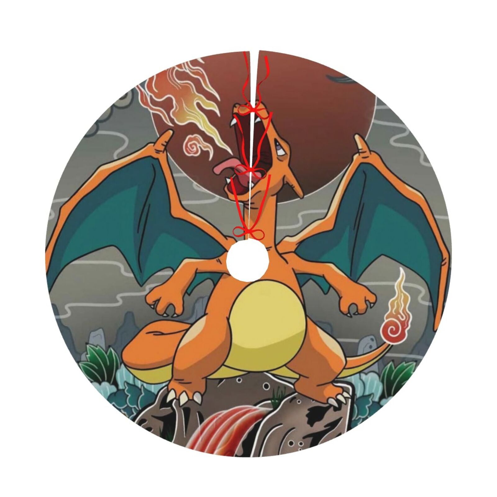 P-okémon-Pikachu Charizard Christmas Tree Skirt 48 Inch,Soft and Funny ...