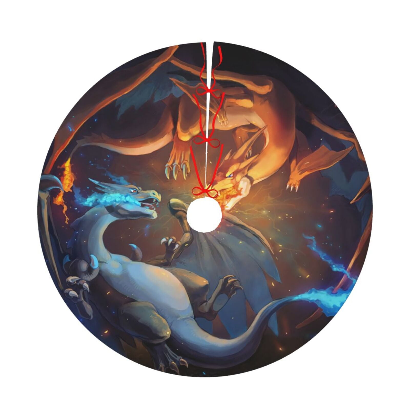 P-okémon-Pikachu Charizard Christmas Tree Skirt 48 Inch,Soft and Funny ...