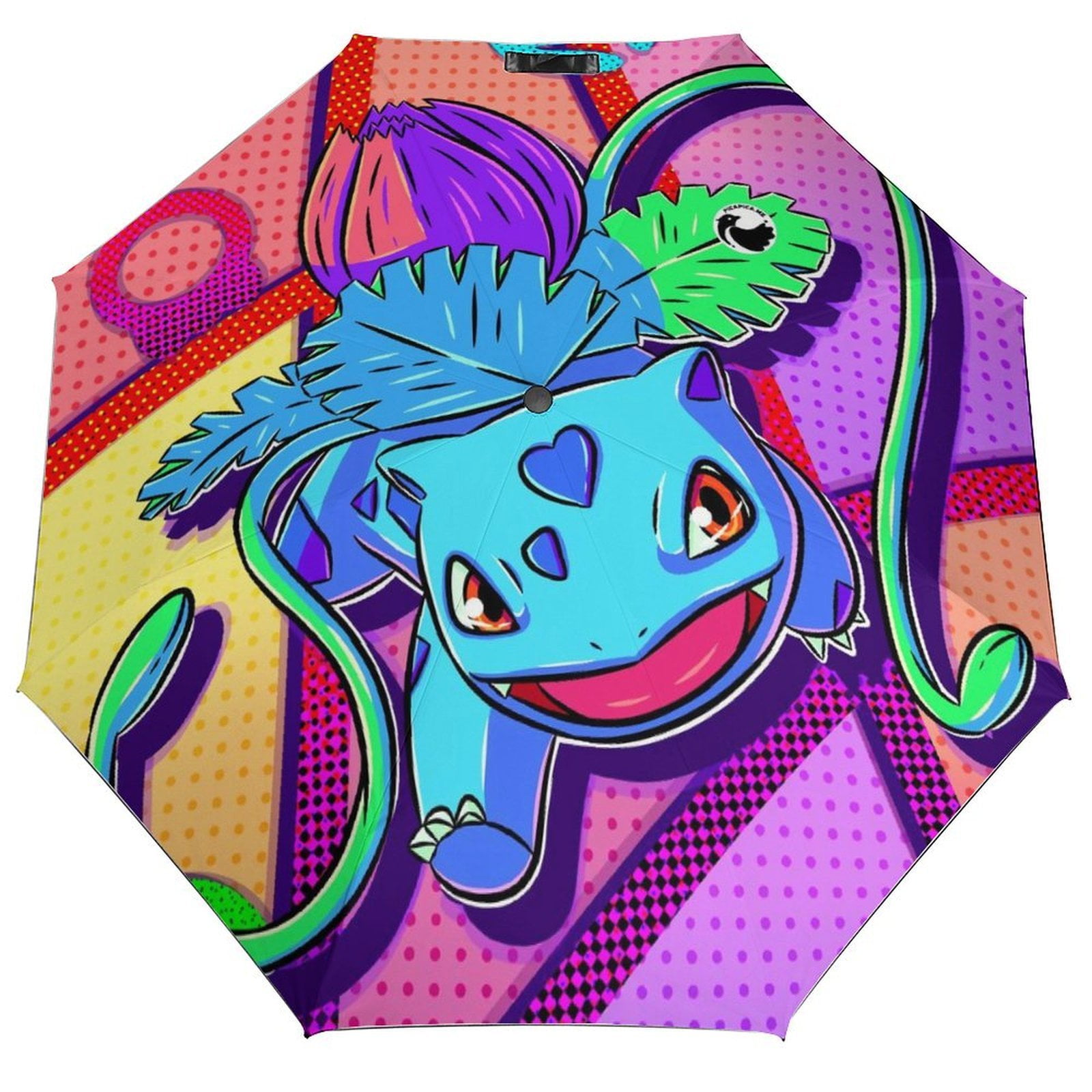 P-okemon Pop Art Bulbasaur Inverted Umbrella,Large Windproof Umbrellas ...