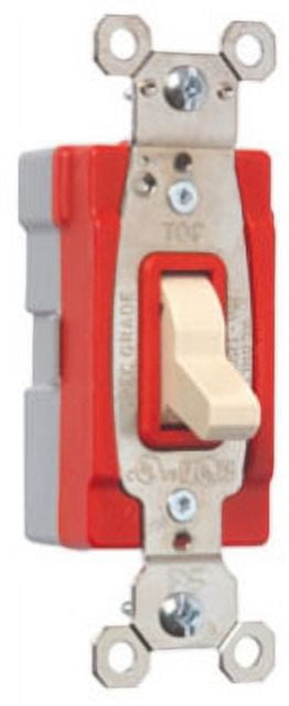 P&S Lt Almond Quiet ON/OFF 3-Way Toggle Light Switch 20A 120/277VAC ...