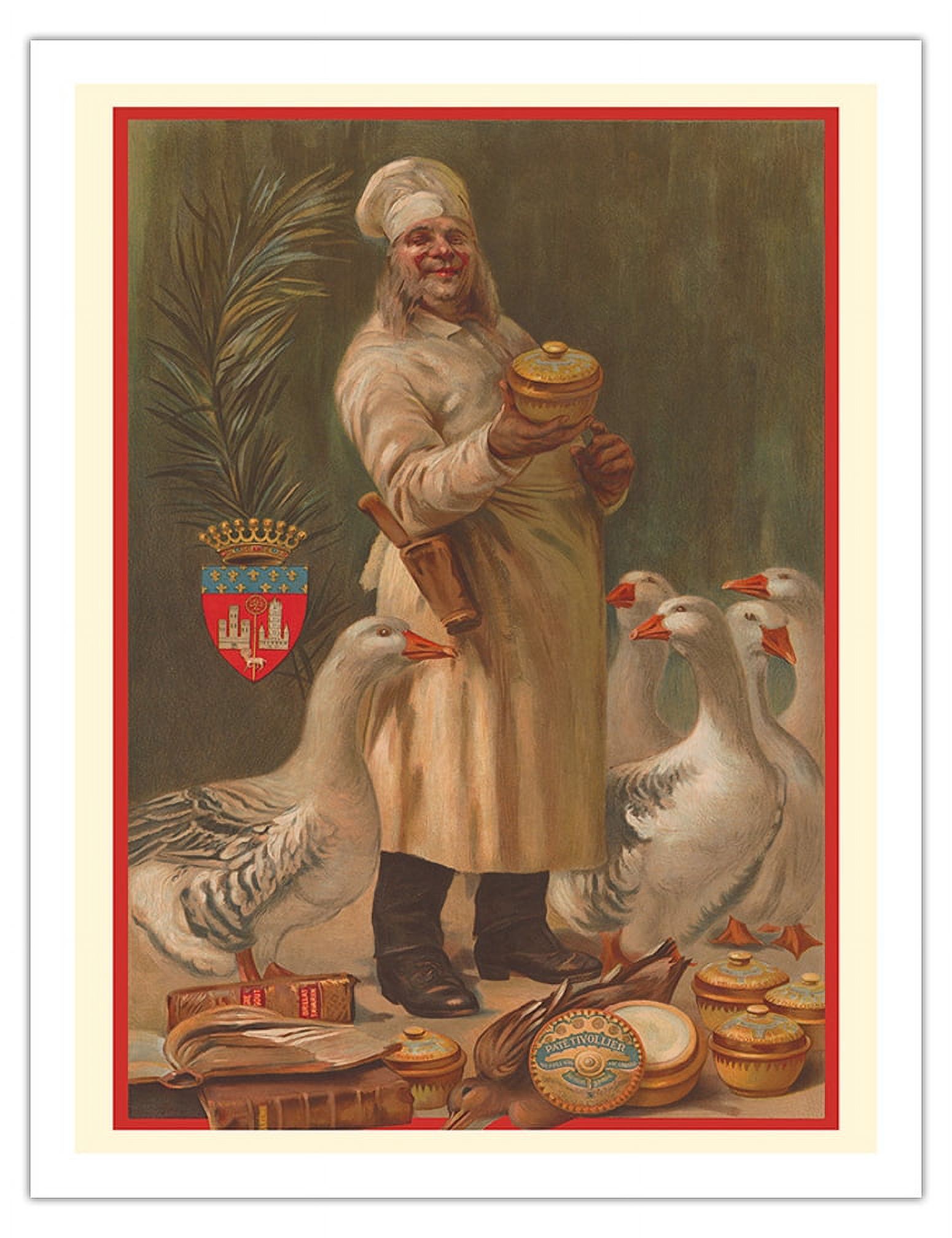 Pâté Tivollier - French Foie Gras - Vintage Advertising Poster c.1910 ...