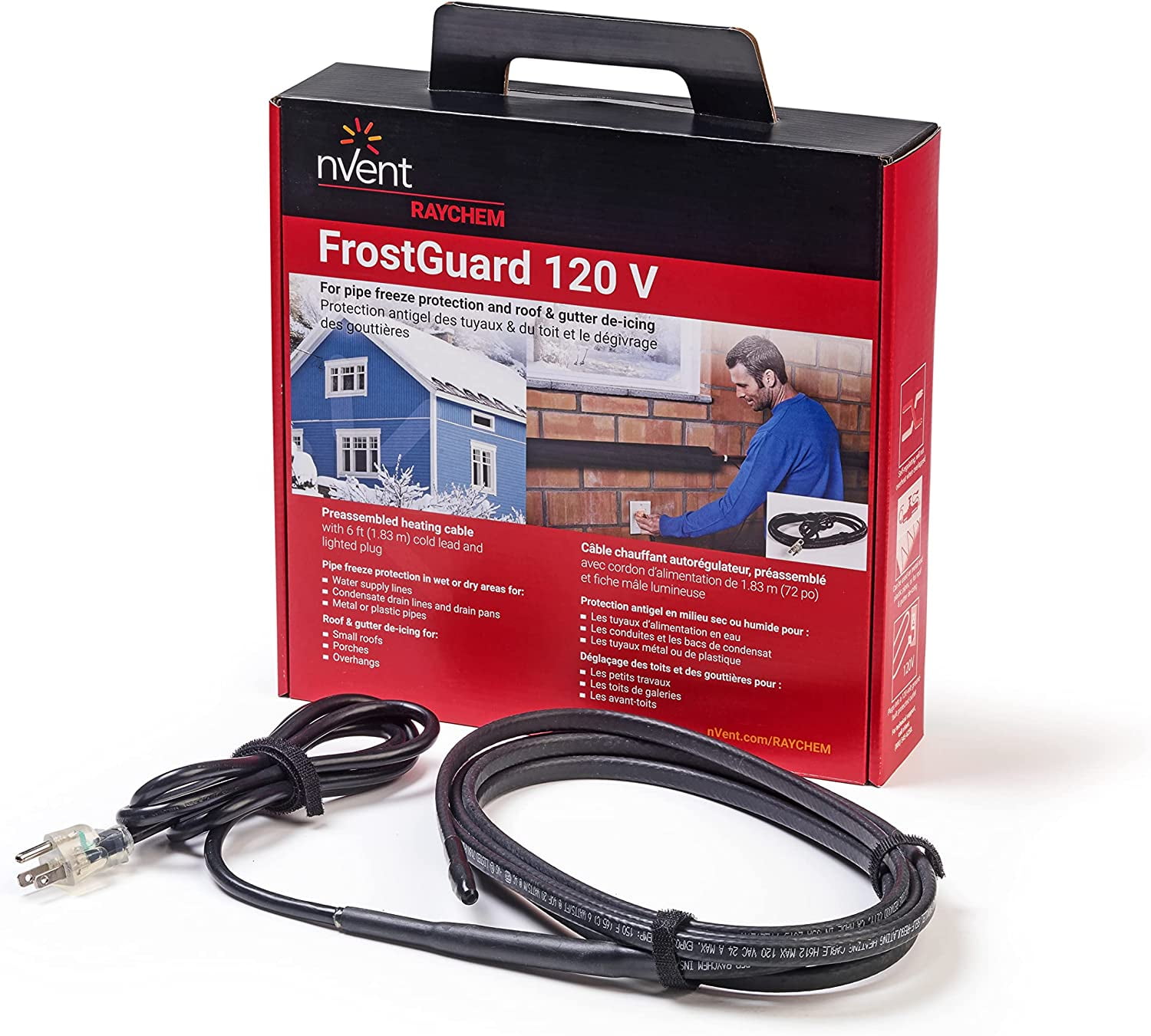 P000002022 RAYCHEM 120V FrostGuard Pipe Freeze Protection-6', Standard ...