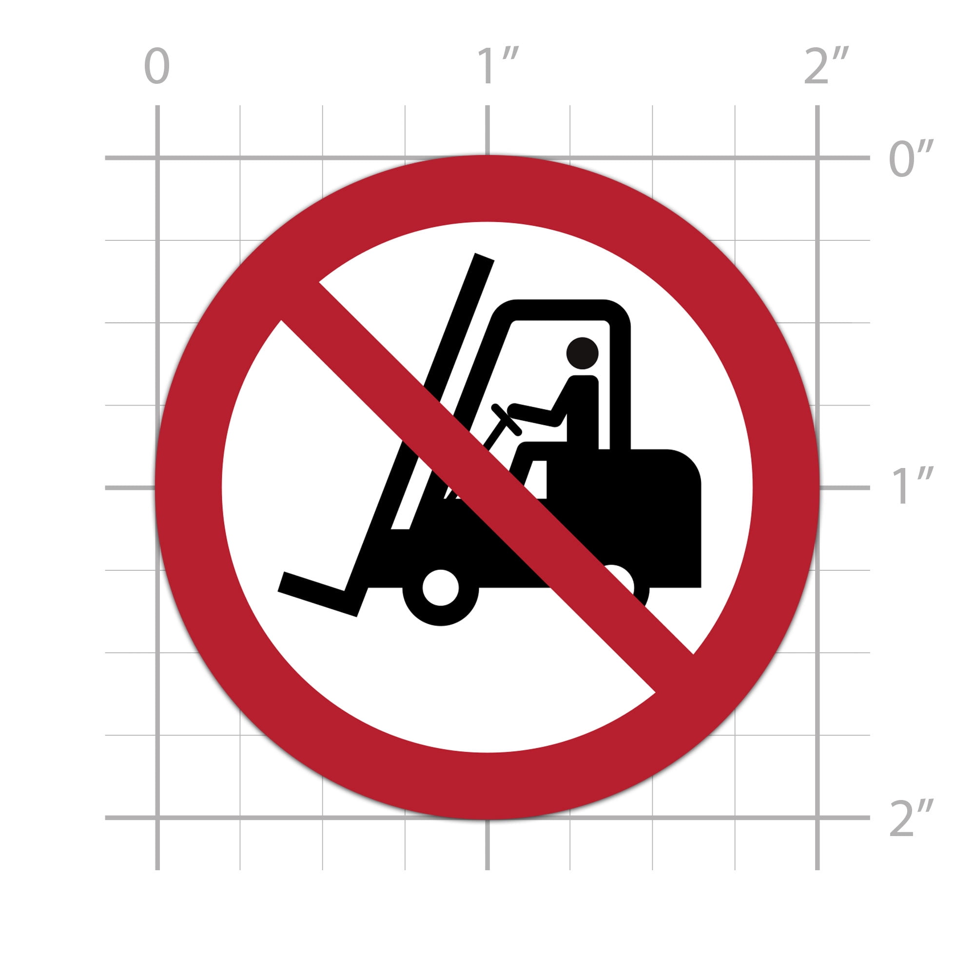 P006 No Access For Forklift Trucks And Industrial Vehicles Sticker for water bottle phone ...