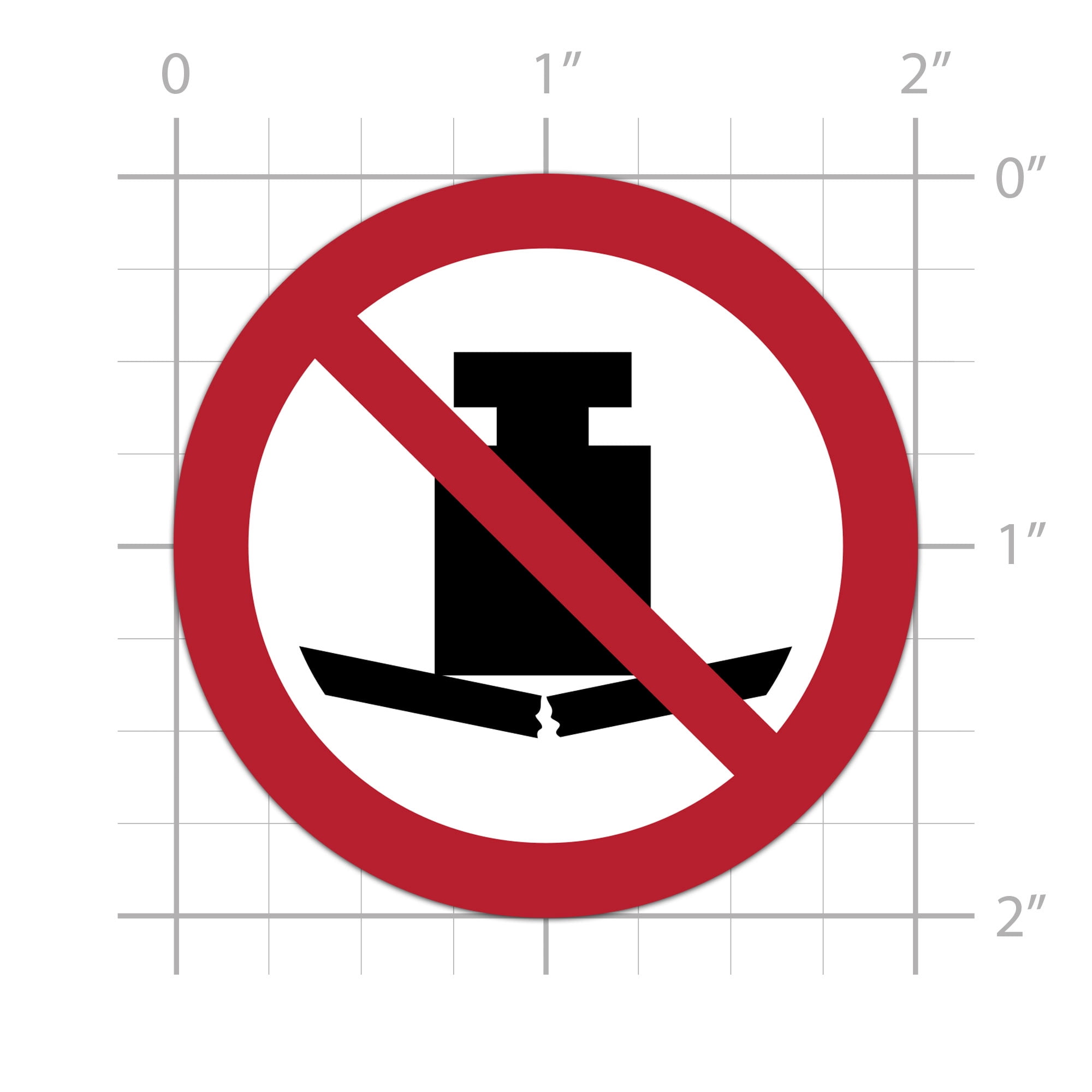 P012 No Heavy Load Sticker for water bottle phone tumbler hard hatiso ...