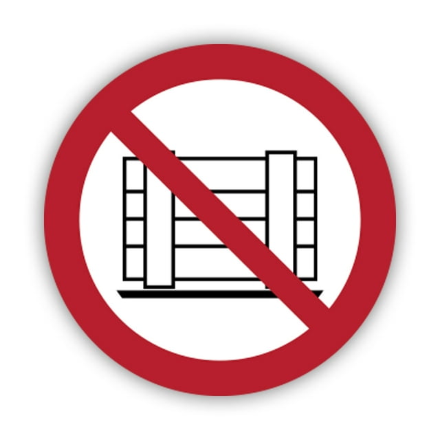 P023 - Do Not Obstruct Sticker Decal - Self Adhesive Vinyl ...