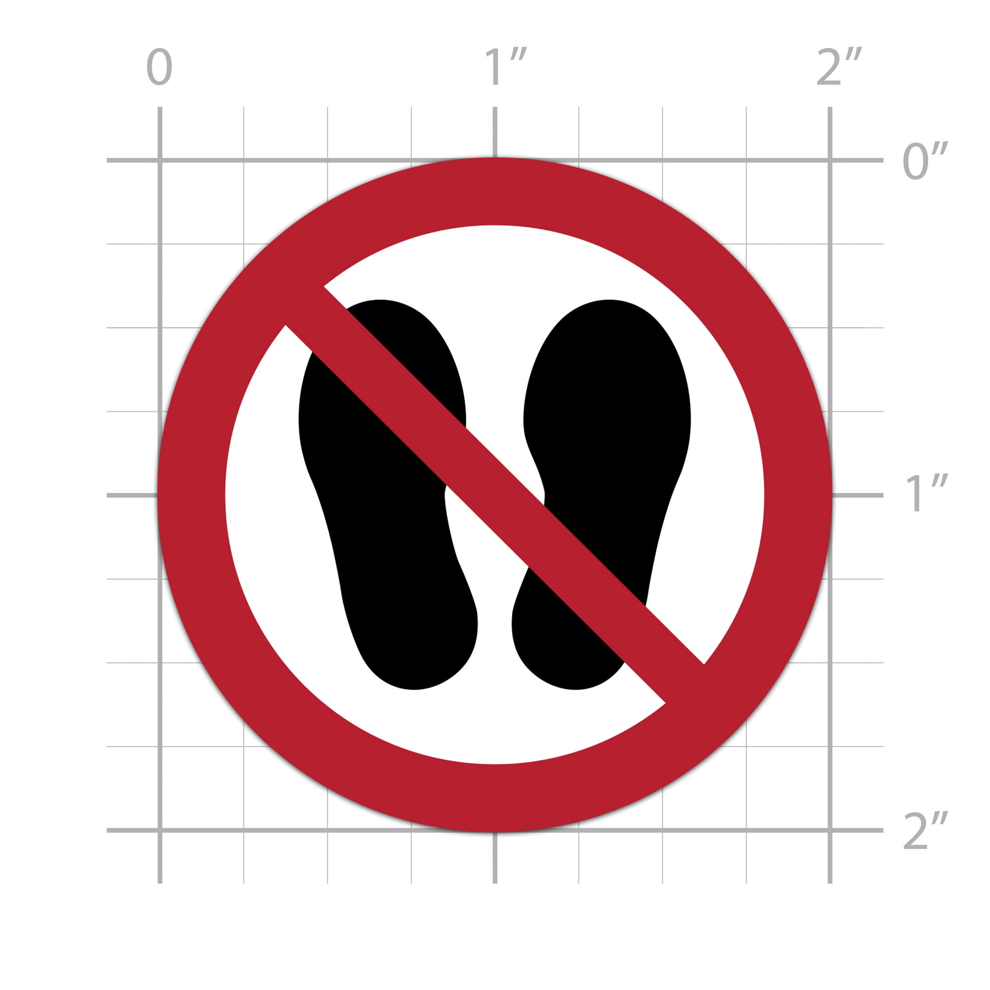 P024 Do Not Walk Or Stand Here Sticker for water bottle phone tumbler ...