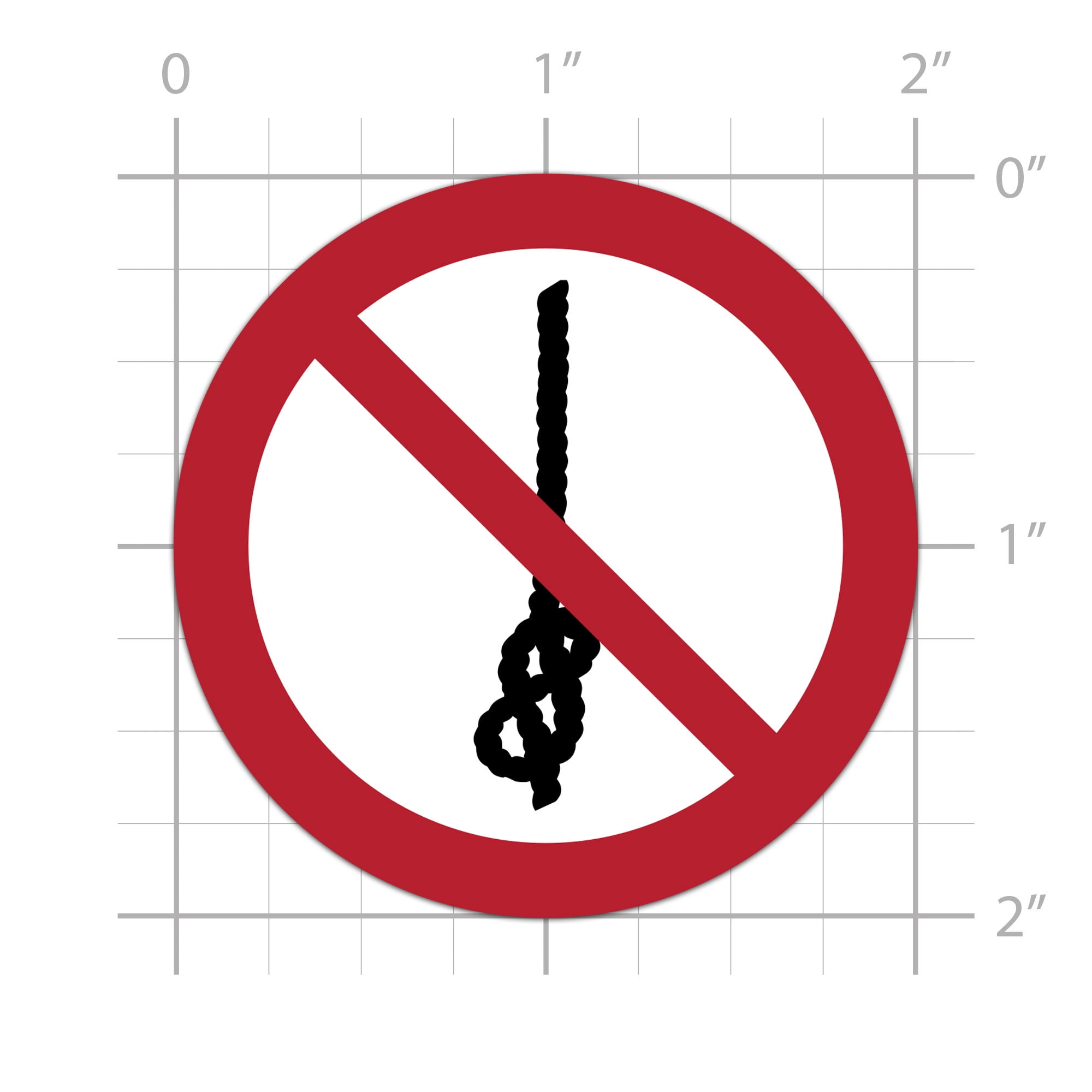 P030 Do Not Tie Knots In Rope Sticker for water bottle phone tumbler ...