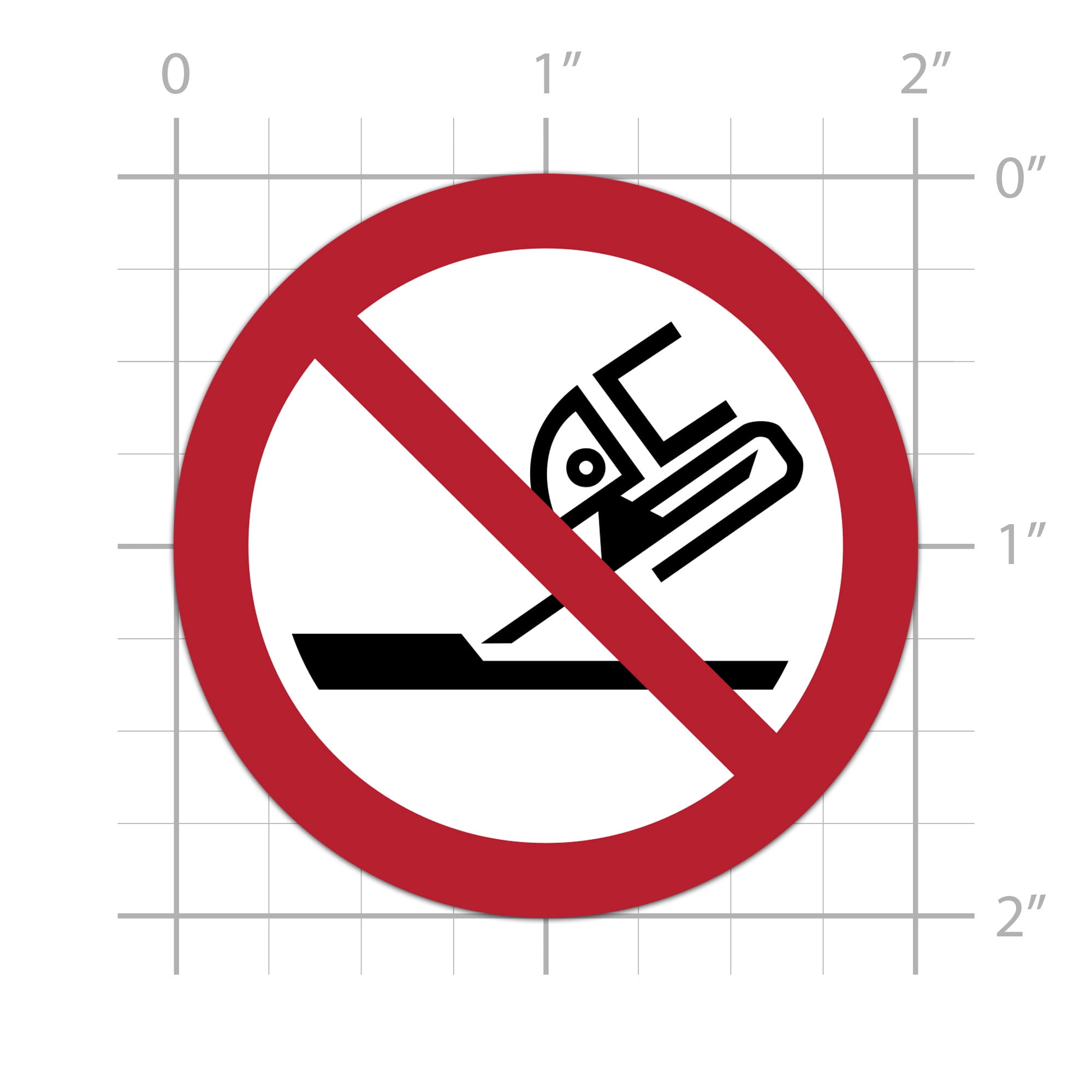 P032 Do Not Use For Face Grinding Sticker for water bottle phone ...