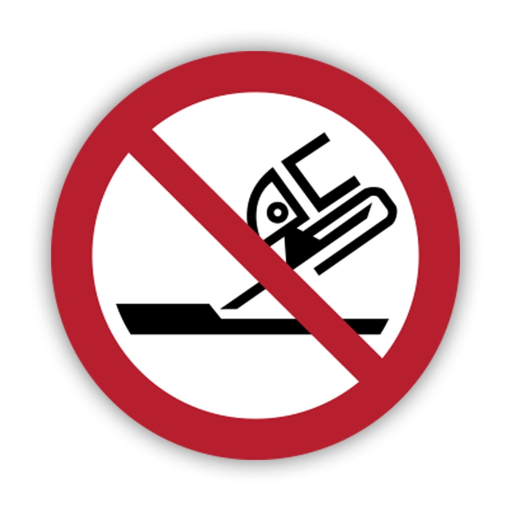 P032 - Do Not Use For Face Grinding Sticker Decal - Self Adhesive Vinyl ...