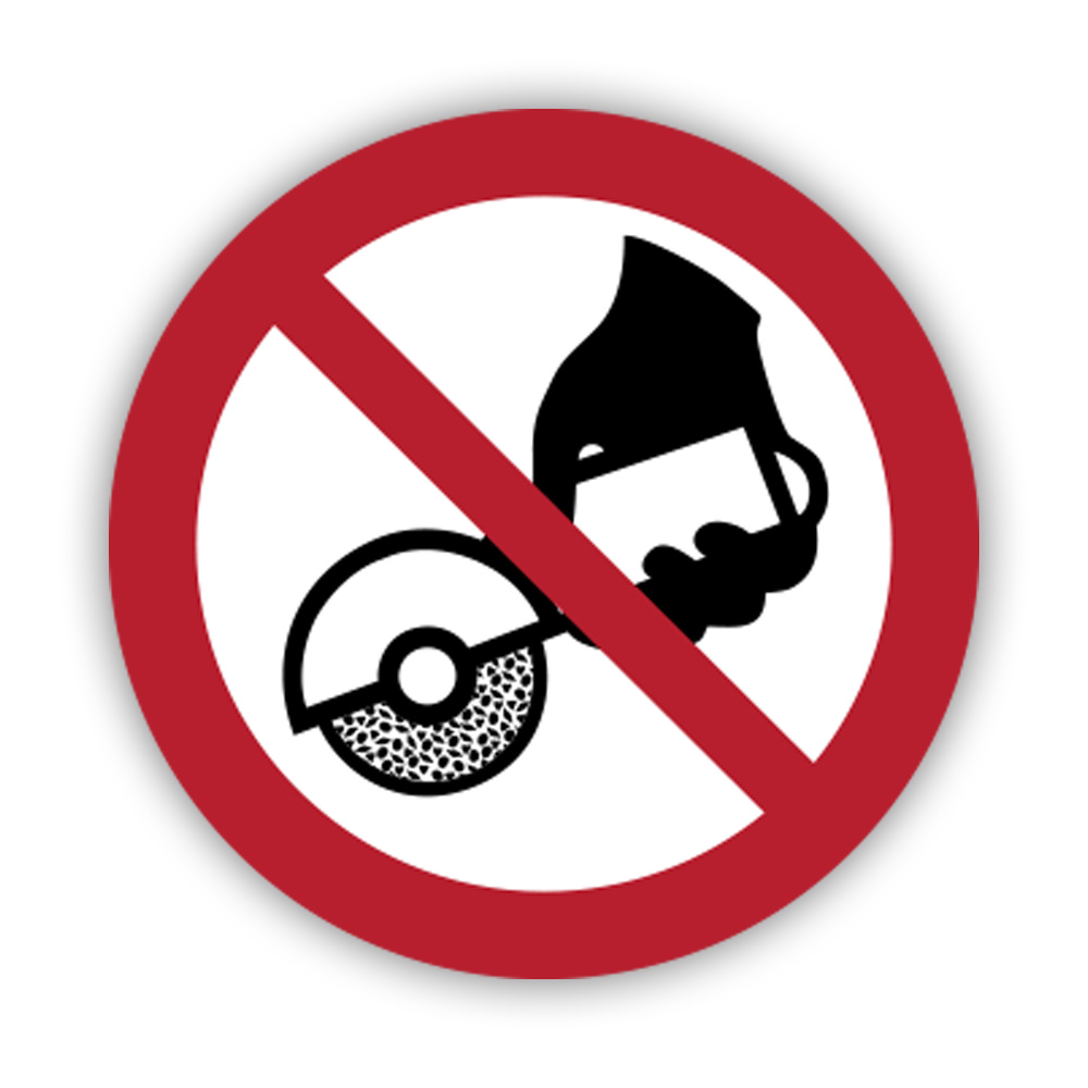 P035 - Do Not Wear Metal-Studded Footwear Sticker Decal - Self Adhesive ...