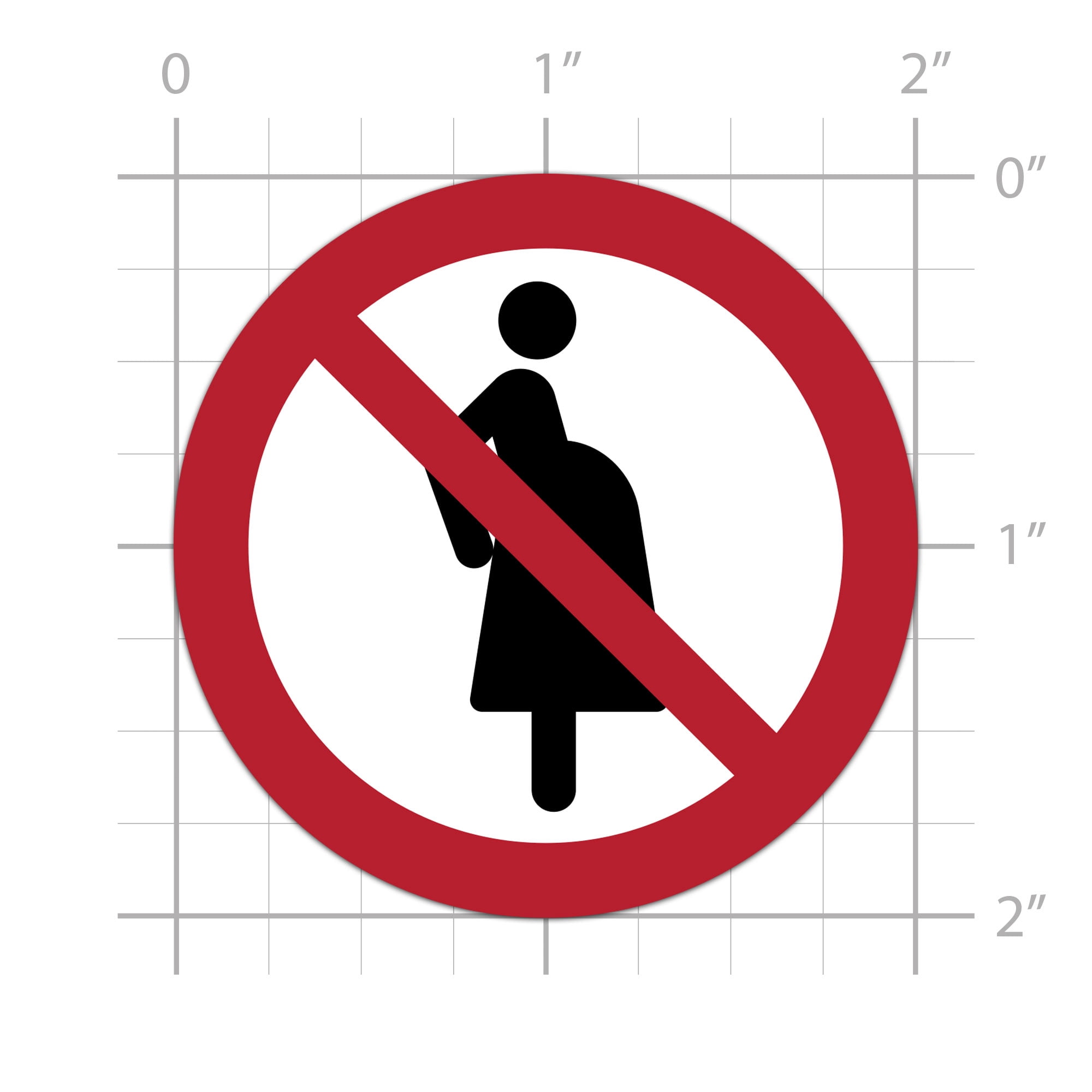 P042 Not For Pregnant Women Sticker for water bottle phone tumbler hard ...