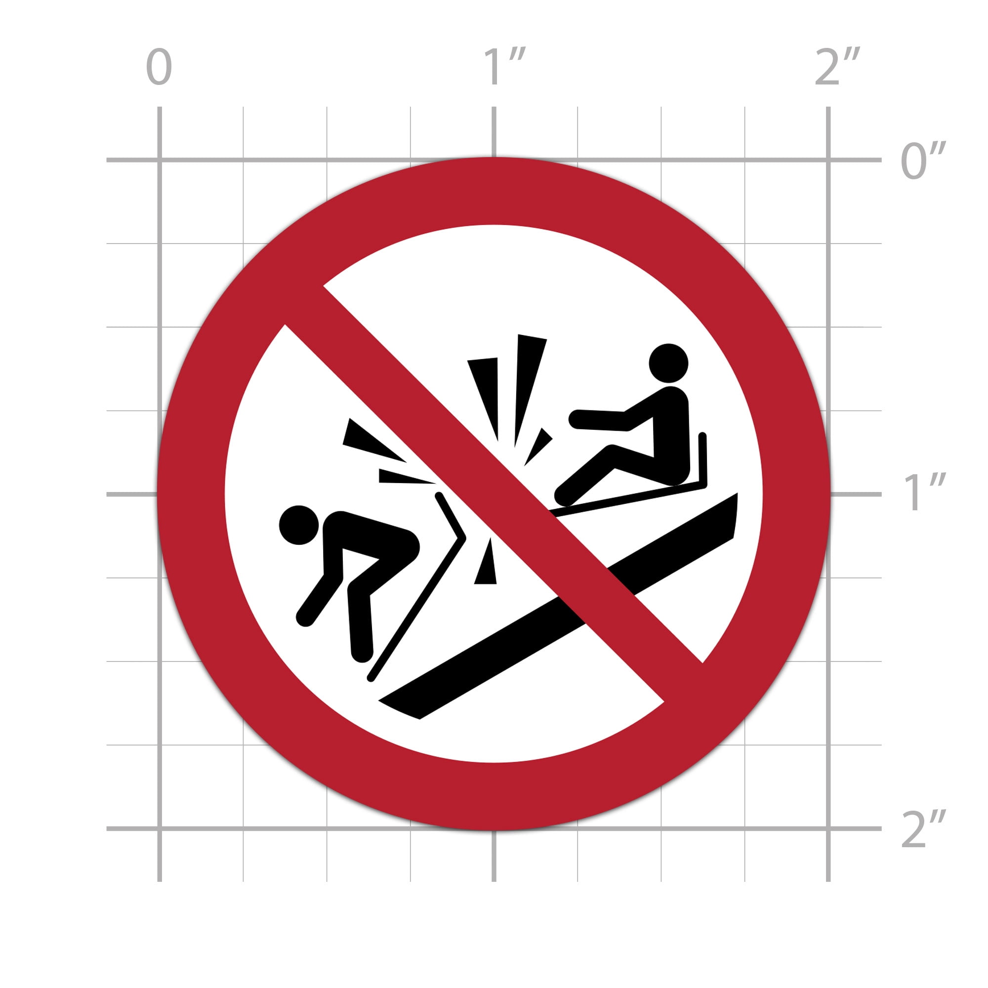 P047 Do Not Ram Into Toboggans Sticker for water bottle phone tumbler ...