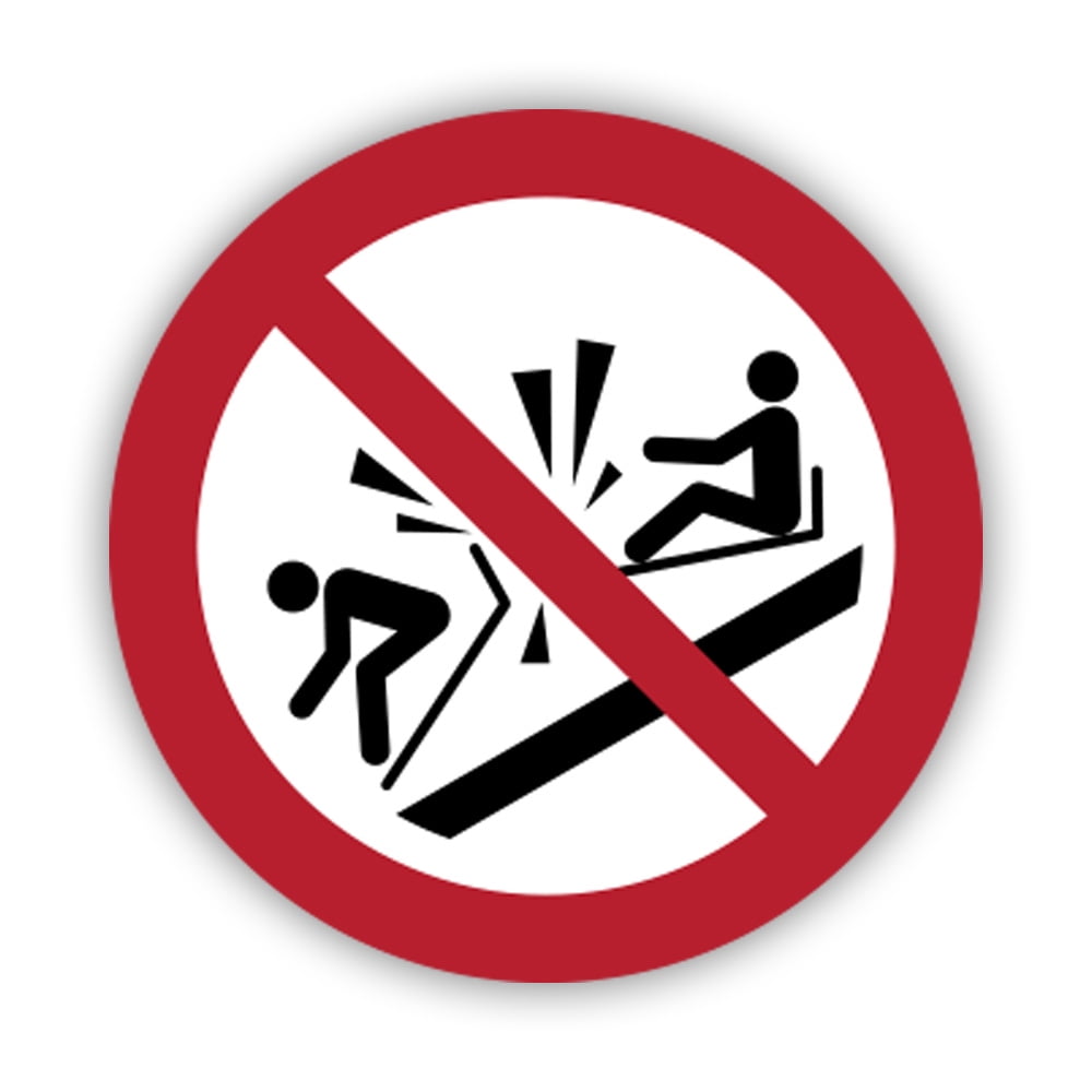 P048 - No Running Sticker Decal - Self Adhesive Vinyl - Weatherproof ...