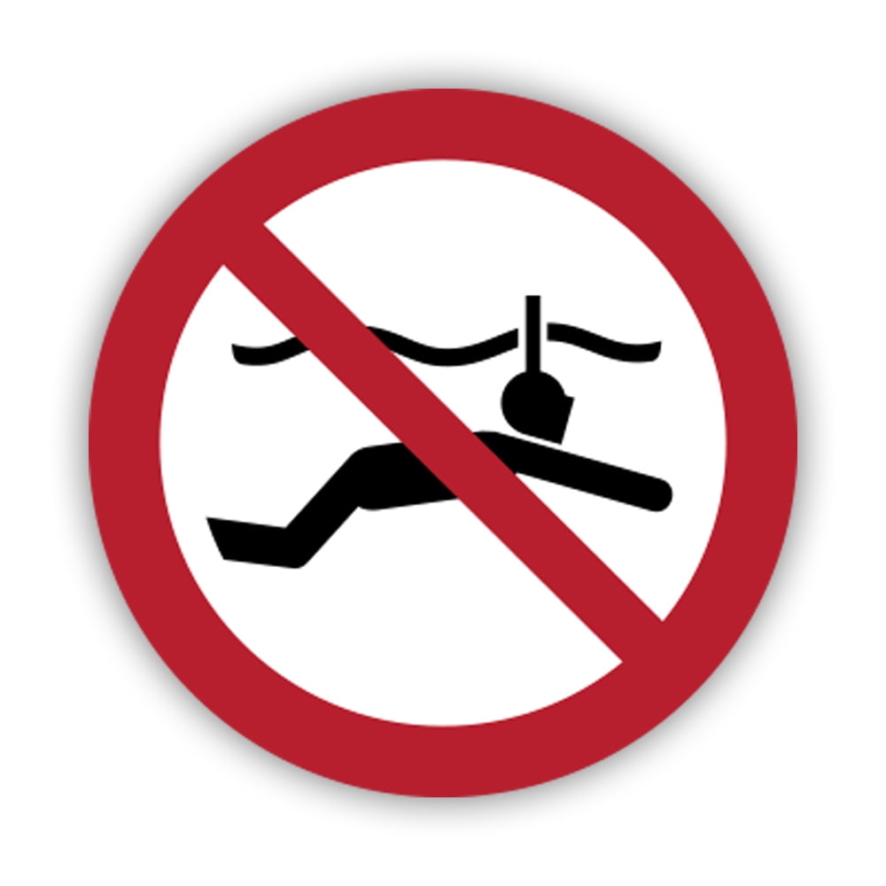 P051 - No Sub-Aqua Diving Sticker Decal - Self Adhesive Vinyl ...