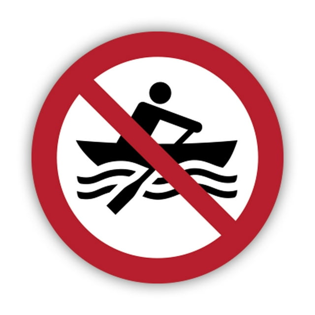 P055 - No Manually Powered Craft Sticker Decal - Self Adhesive Vinyl ...