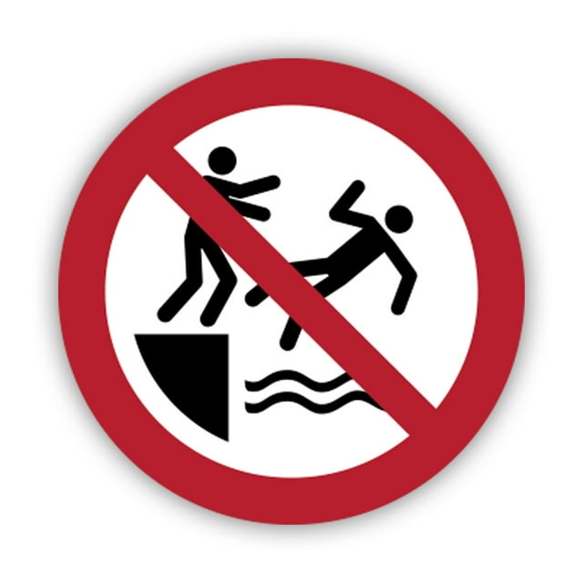 P063 - No Body Boarding Sticker Decal - Self Adhesive Vinyl ...