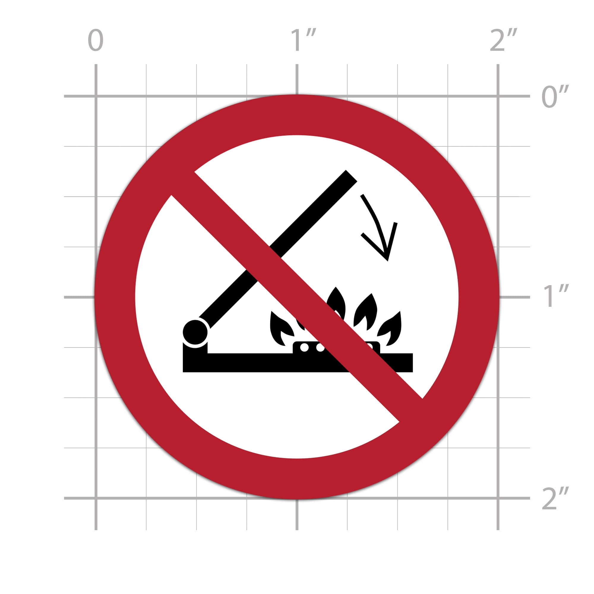 P073 Do Not Shut Lid When Burners Are Operating Sticker for water bottle phone tumbler hard ...