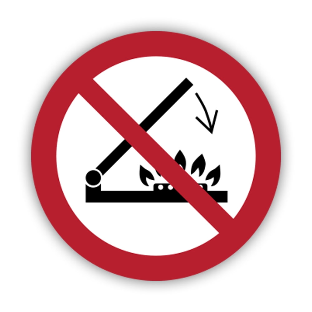 P073 - Do Not Shut Lid When Burners Are Operating Sticker Decal - Self ...