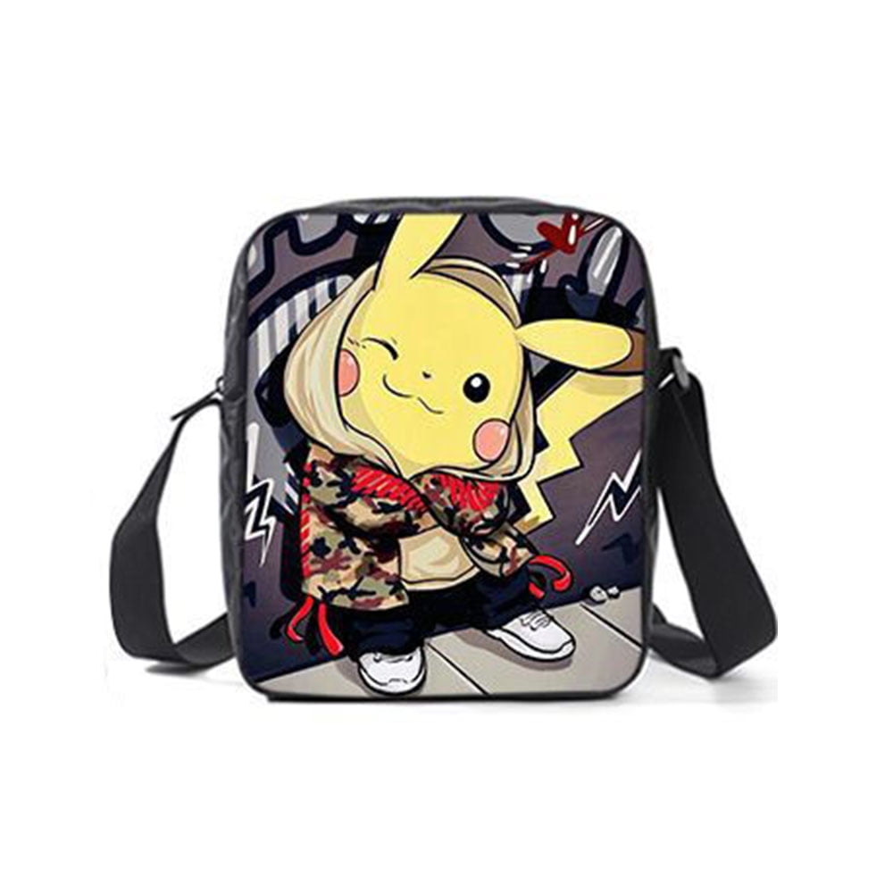 P0kemon 10inch Pika chu Character Pattern Student Shoulder Bag - Gamers ...