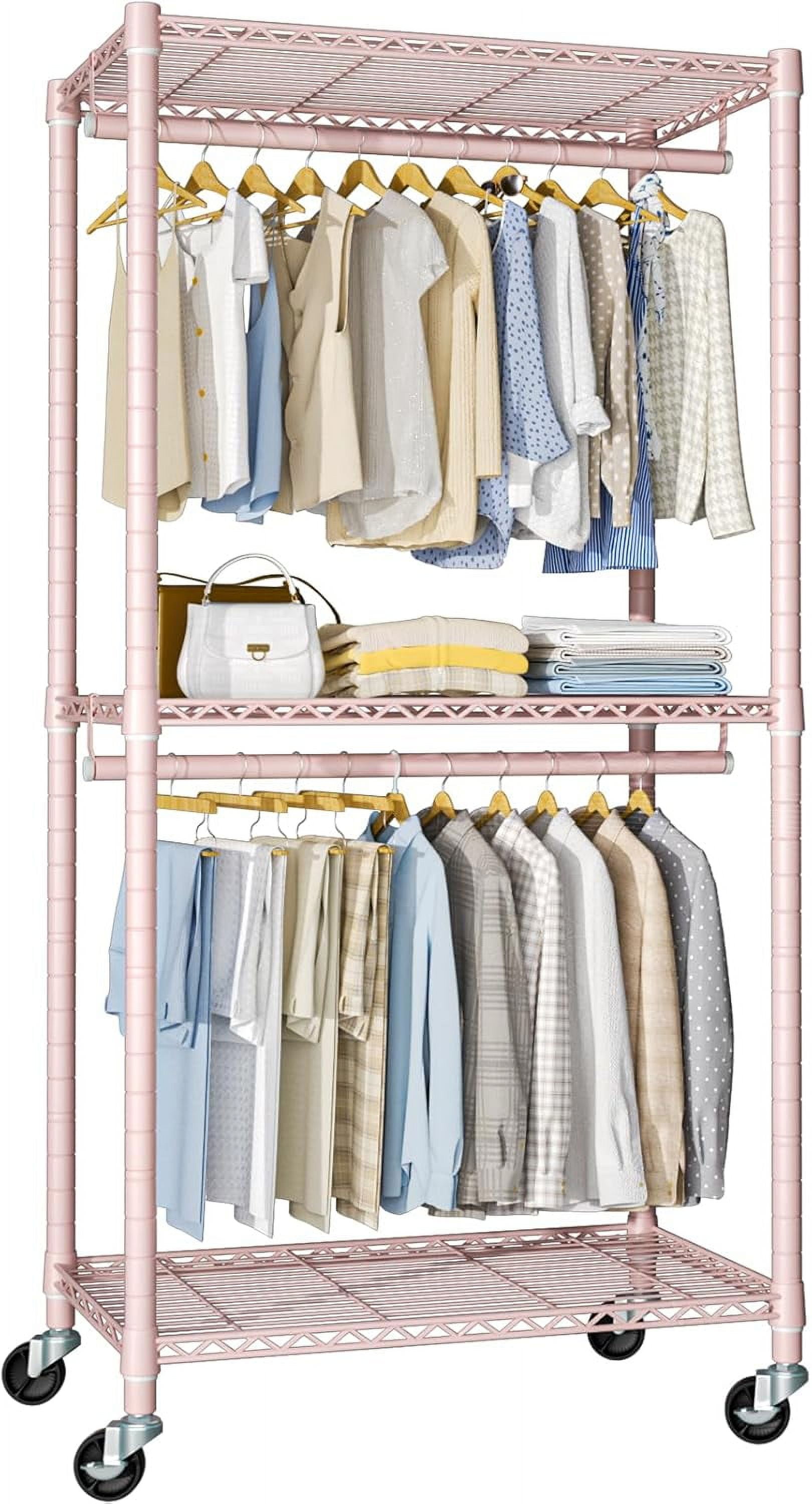 P1 Medium Heavy-Duty Portable Closet, 30" W x 14" D x 76" H, Metal ...