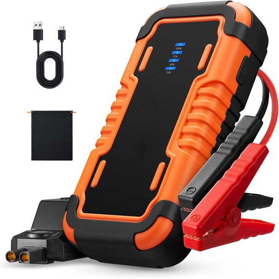 P10 Car Battery Jump Starter, 5000A Portable Jump Starter Battery Pack ...