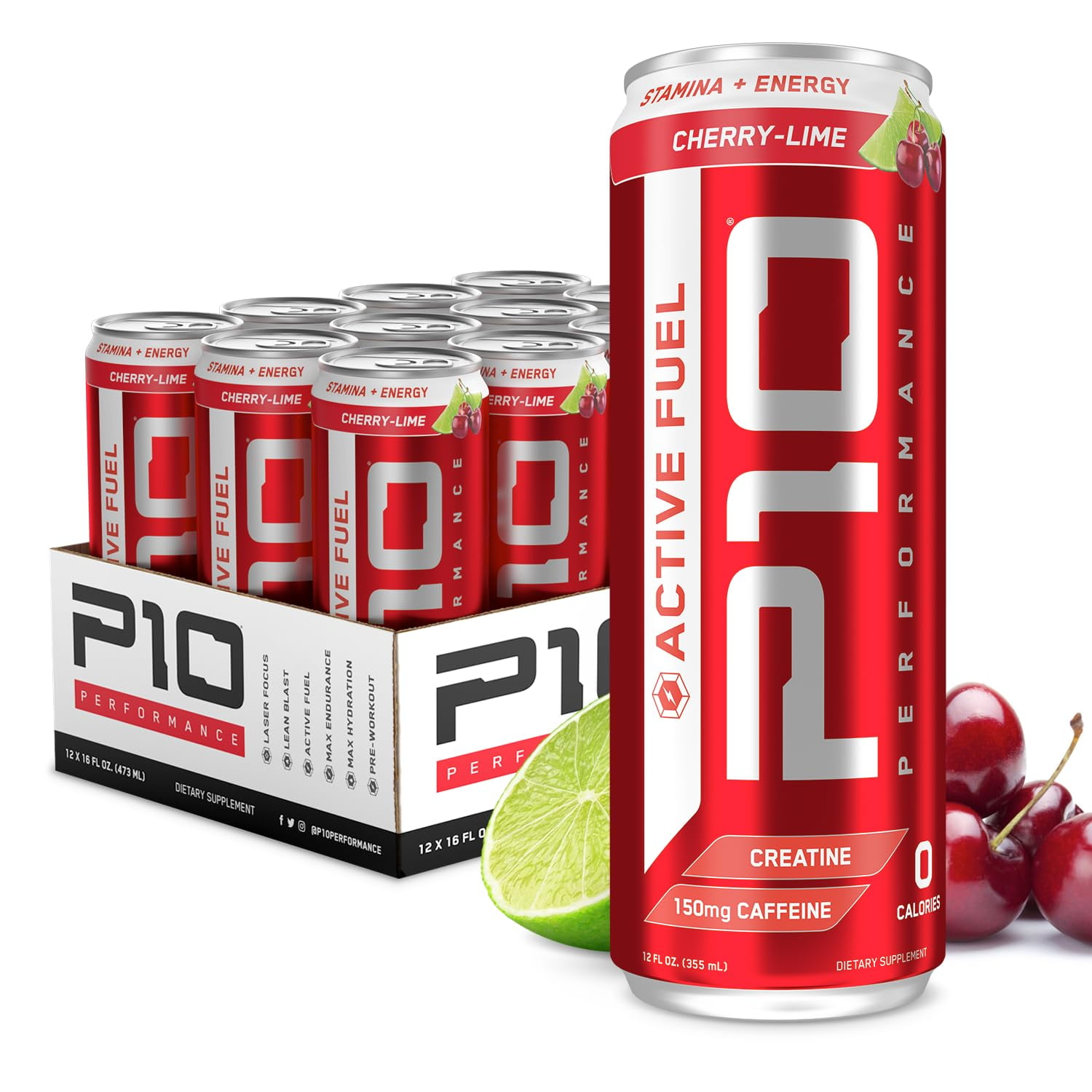 P10 Performance - Active Fuel Fitness Recovery Energy Drink, B Vitamins ...
