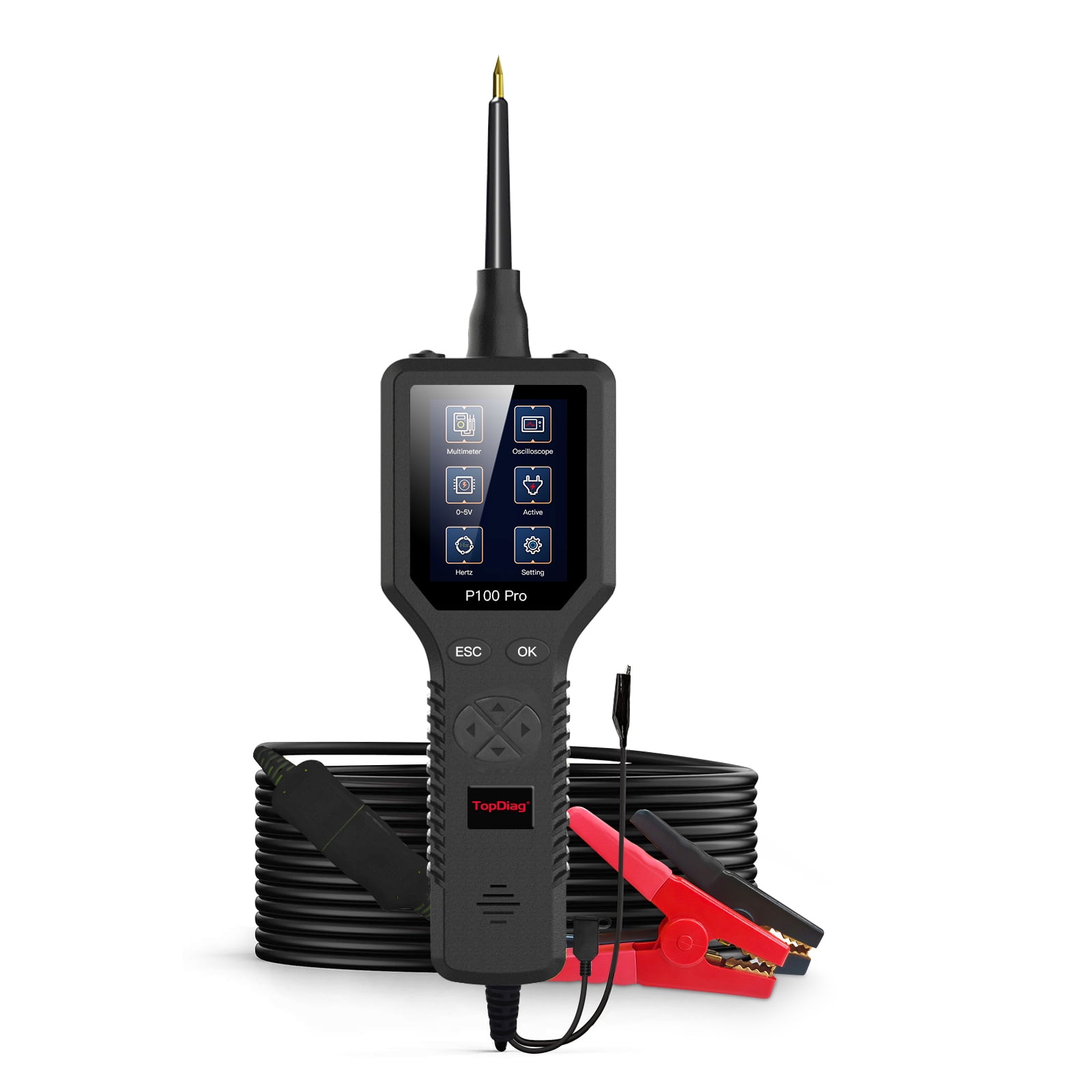 P100 Car Circuit Diagnostic Tester, Automotive Tester, 12V 24V Probe ...