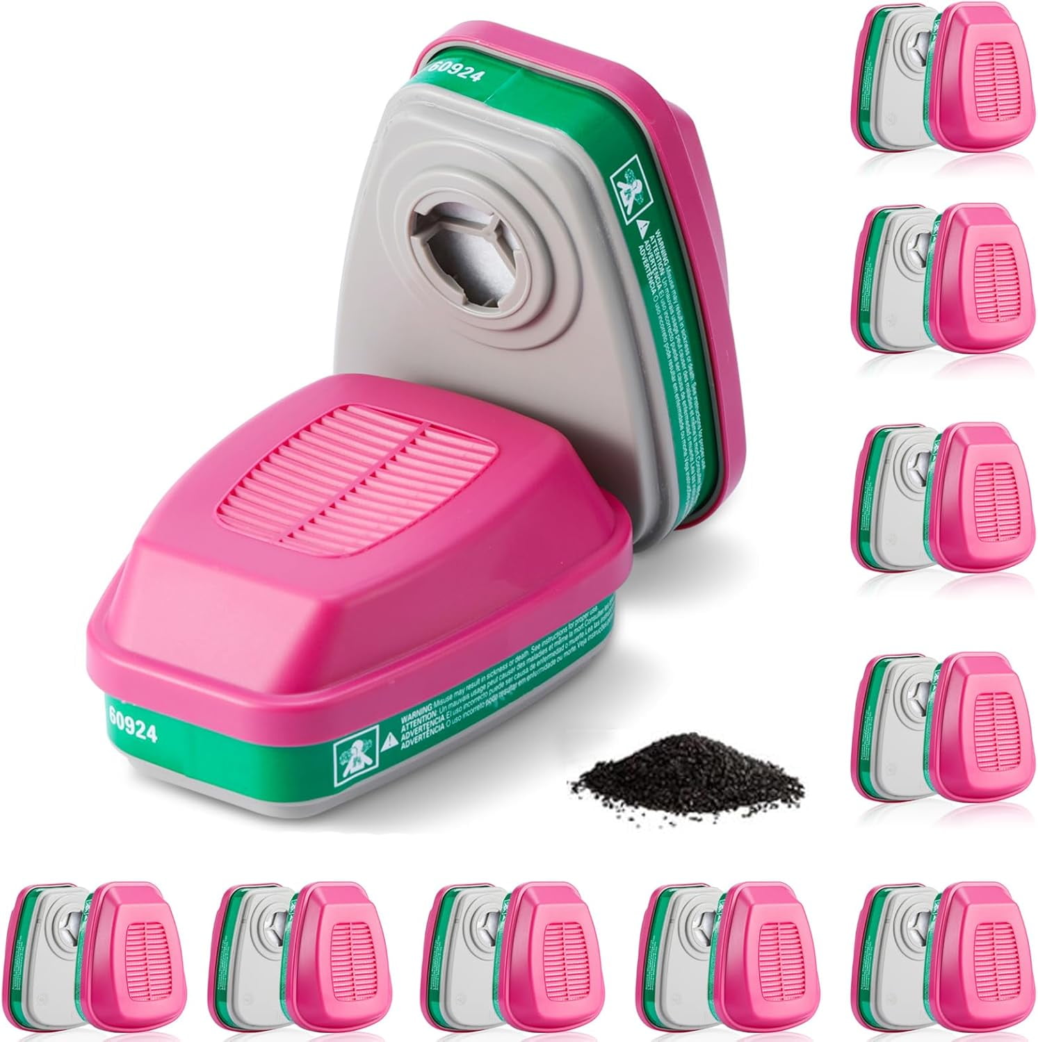 P100 Respirator Filter 60924, Mask Cartridge for Organic Vapors ...