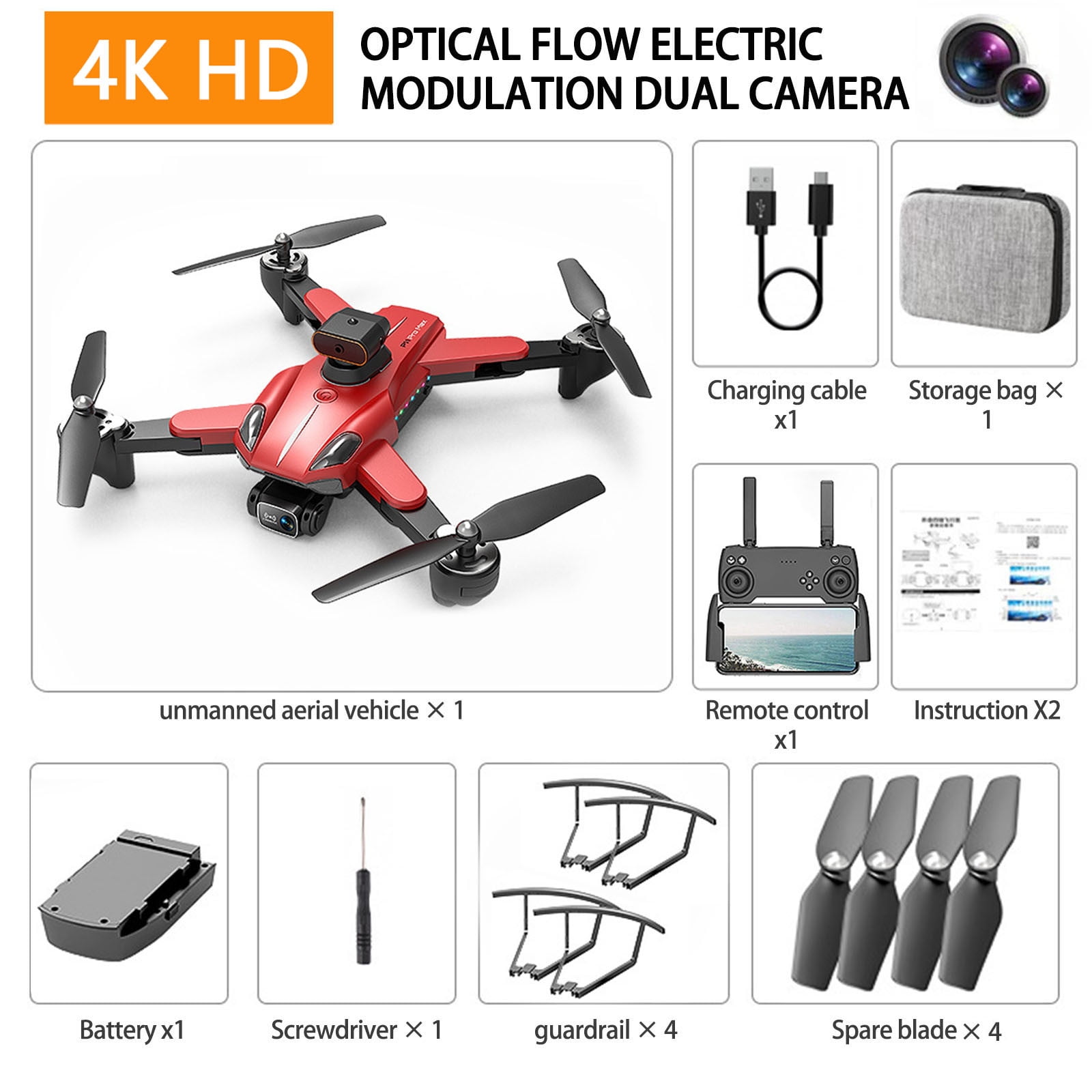 P11 4K Infrared Obstacle Avoidance High-definition Aerial Photography Folding Remote Control ...