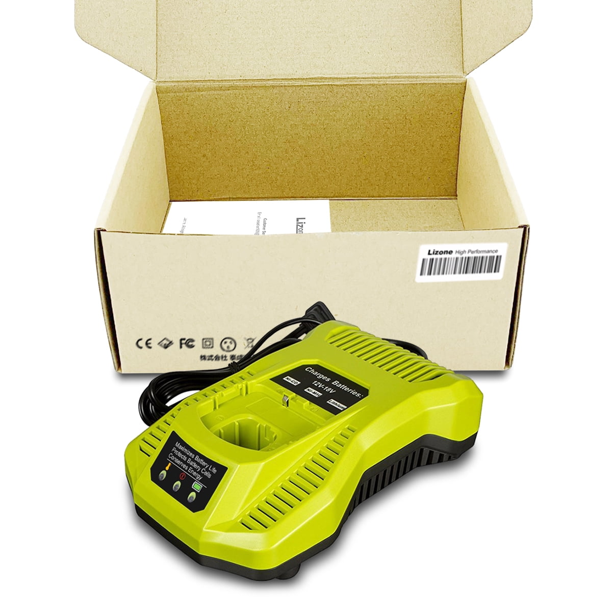 P117 18V Battery Fast Charger Replacement for Ryobi 18V Battery Charger ...