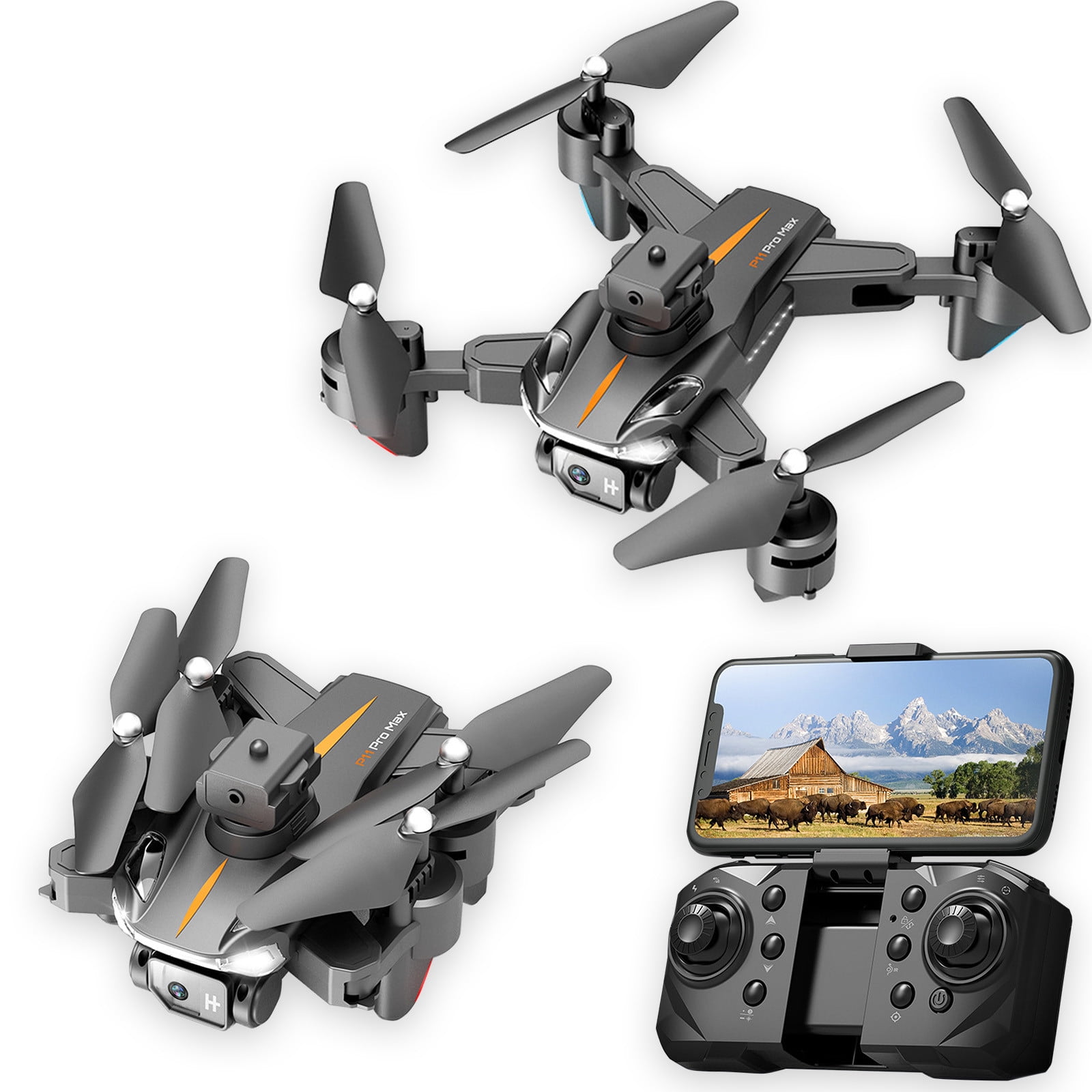 P11S Brushless Drone With Esc Hd Camera, Remote Control, Obstacle ...