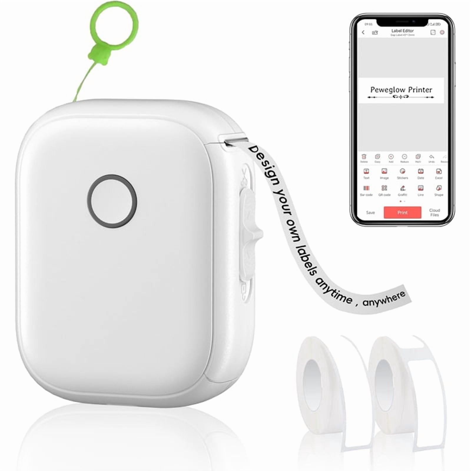 P12 Label Maker Mini Bluetooth Label Printer Portable Thermal Sticker ...