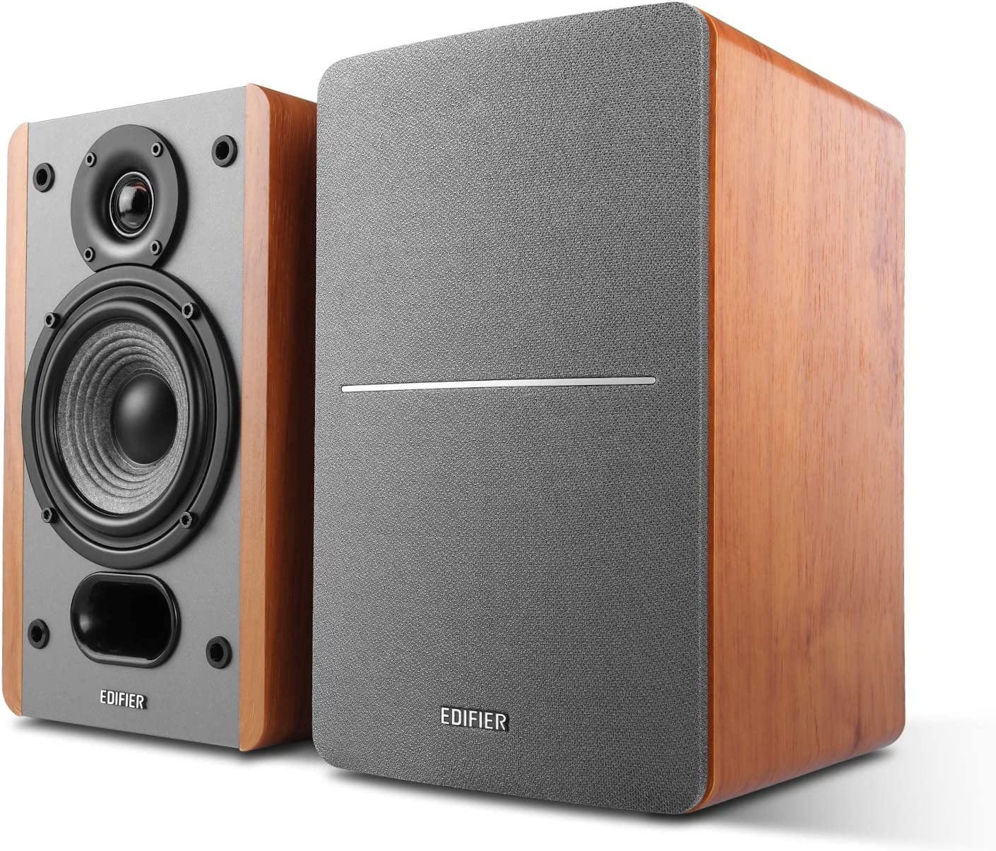 P12 Passive Bookshelf Speaker - 2-Way Speakers with Built-in Wall-Mount ...