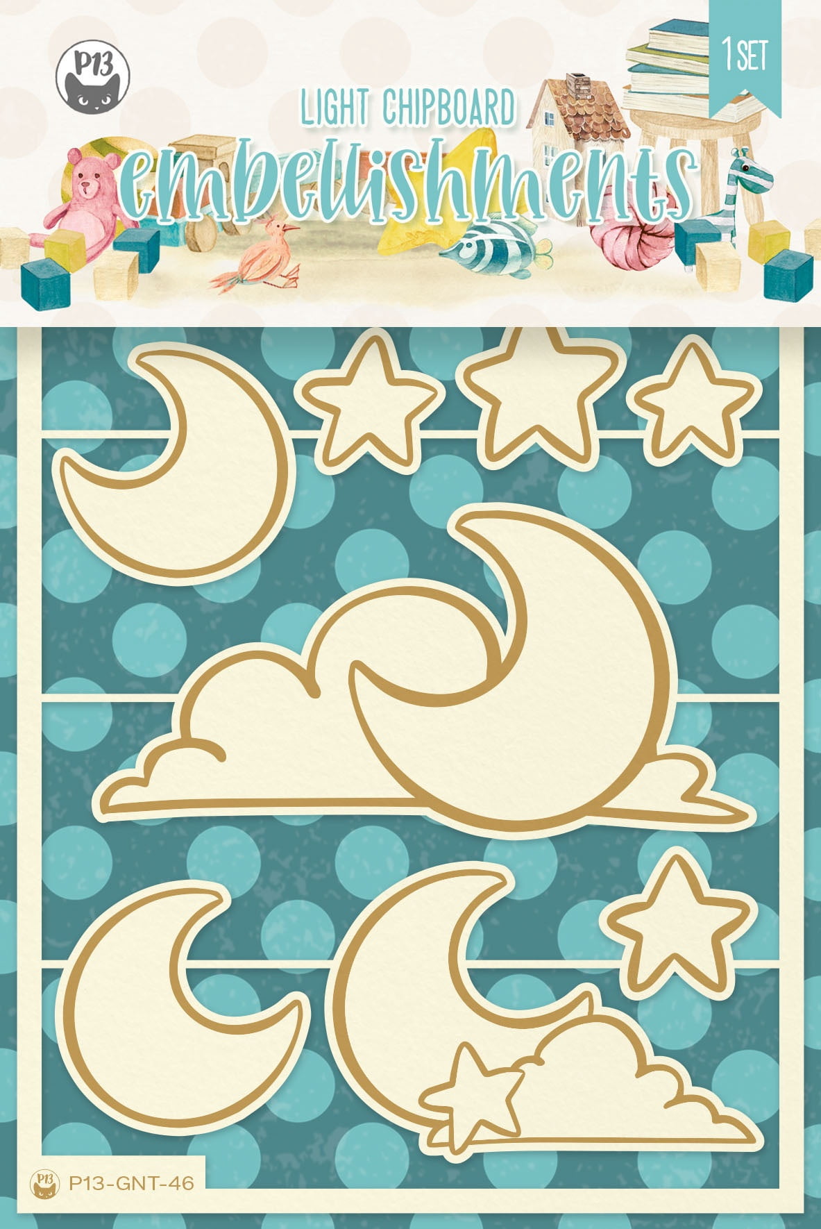 P13 Die Cut Chipboard Embellishments 4