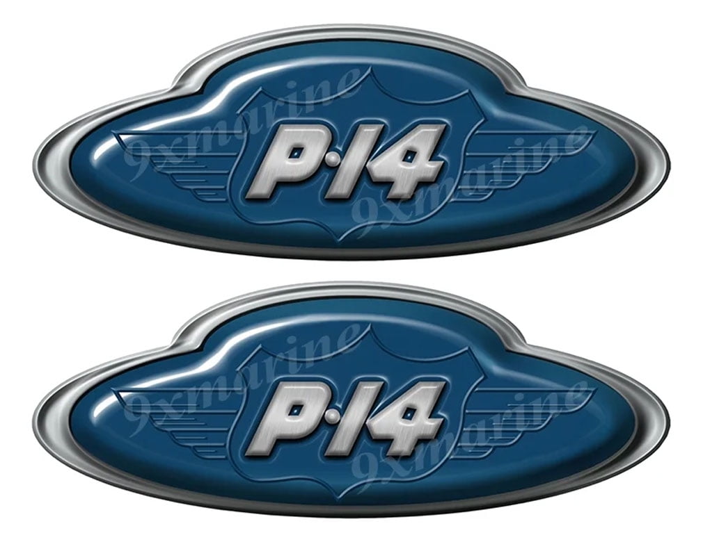 P14 Boat Oval Sticker set - Name Plate - Walmart.com
